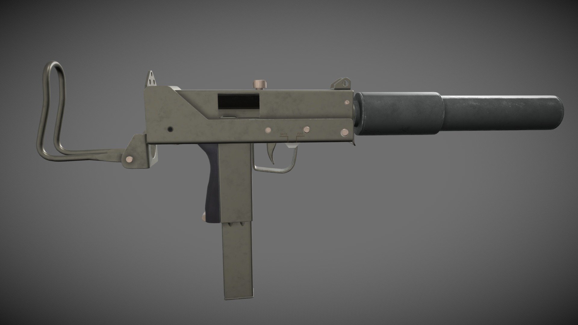 MAC-10 - 3D model by h444 [07ad5b9] - Sketchfab