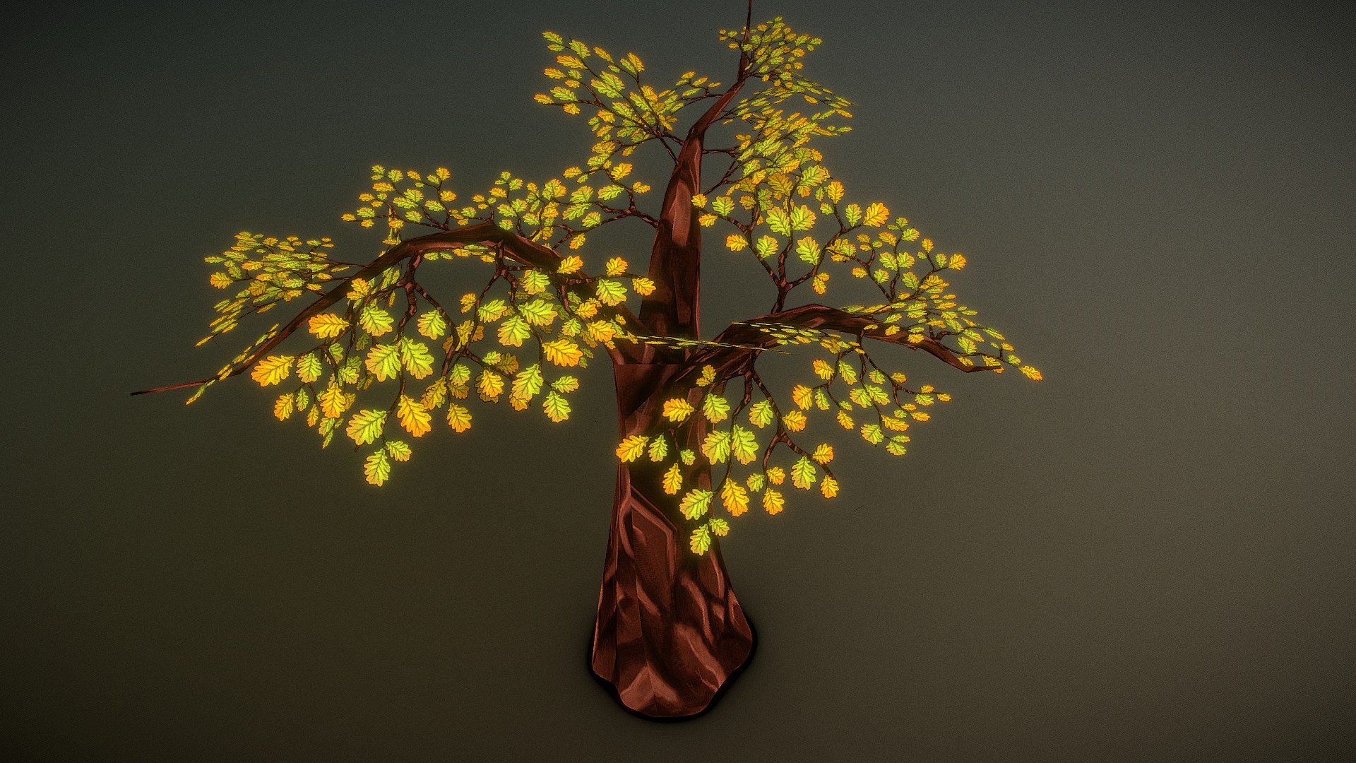 Stylized tree - 3D model by Damian Joseph (@Dmaanji.hopes) [07aee85 ...