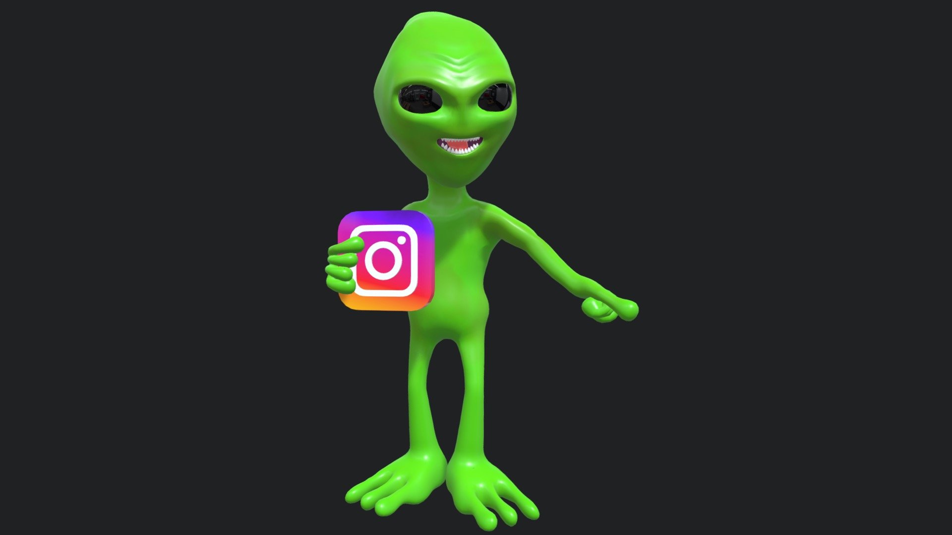 Alien point Instagram - 3D model by Abducted Studios (@AbductedStudios ...