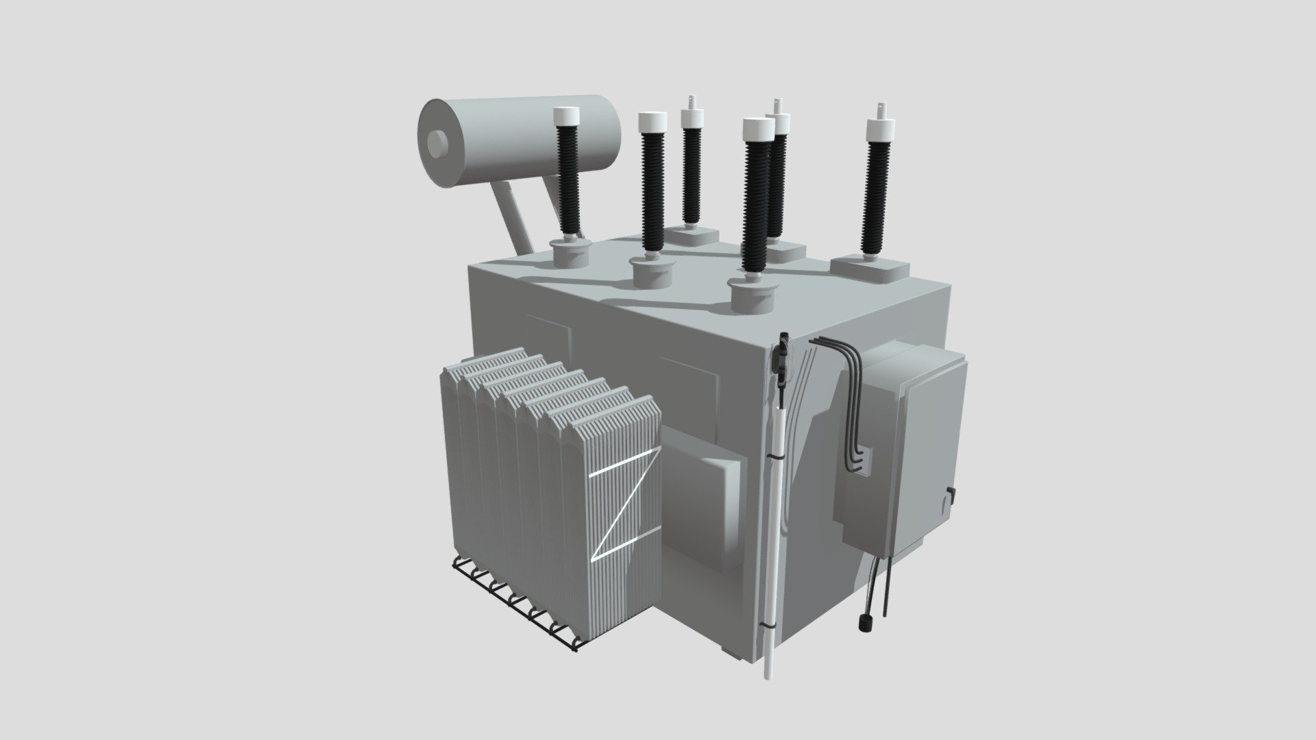 Transformer substation electric - 3D model by joukkari [07b0e75 ...