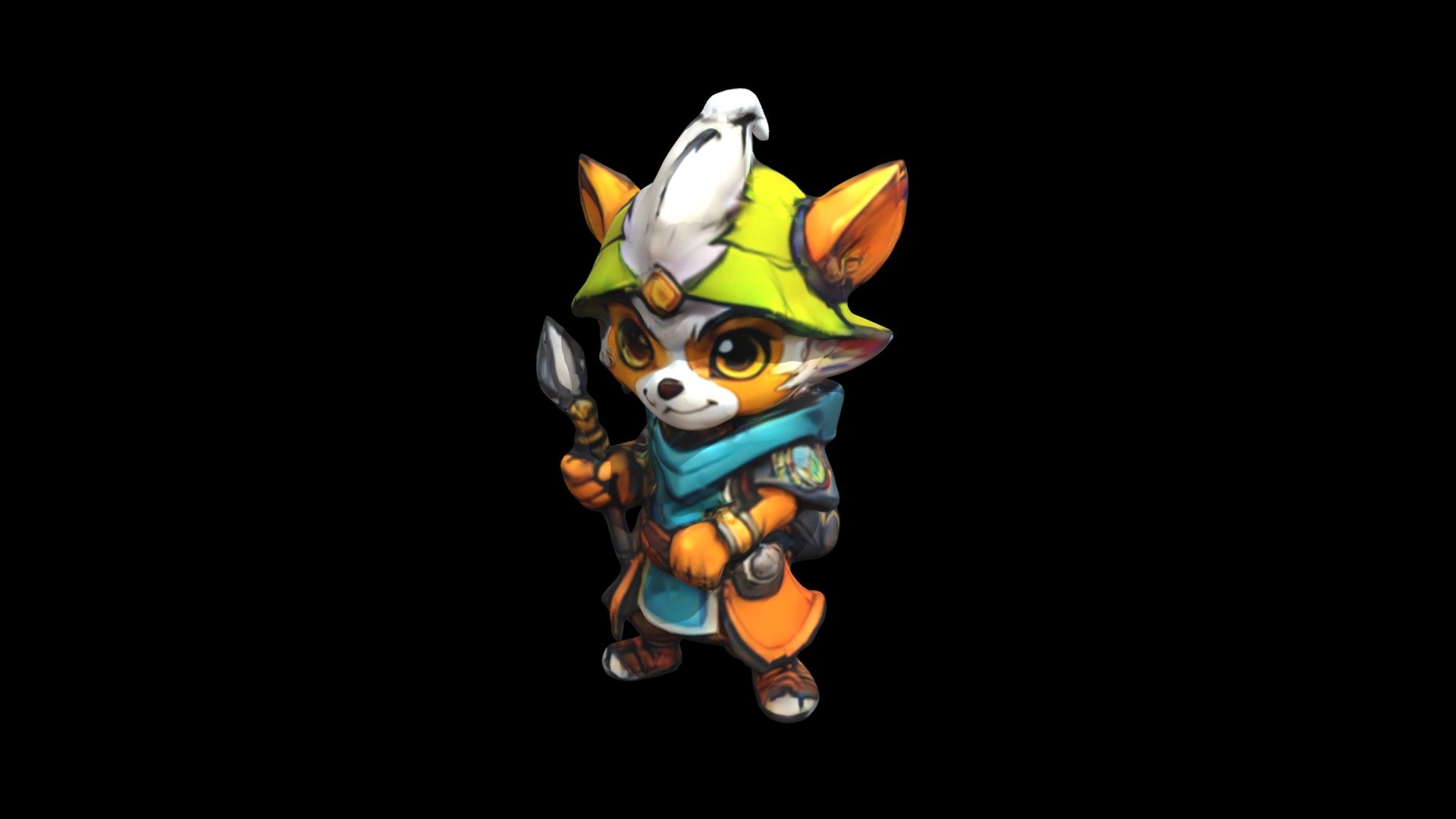 Animal-eared warrior from Overwatch Battle Heroe - Download Free 3D ...