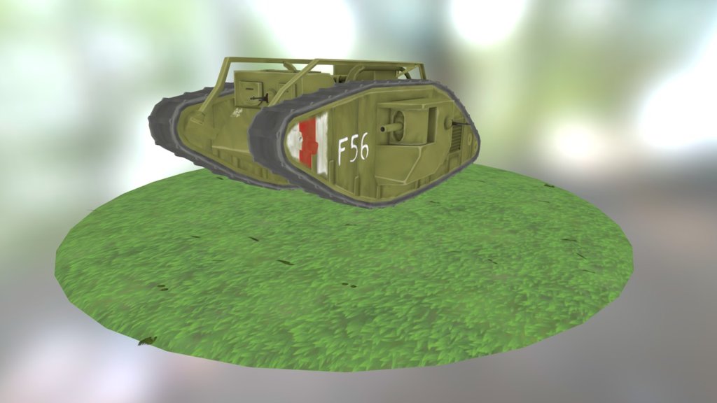 Handpainted MkV Landship - 3D model by LemonTea (@GrandMasterMing ...