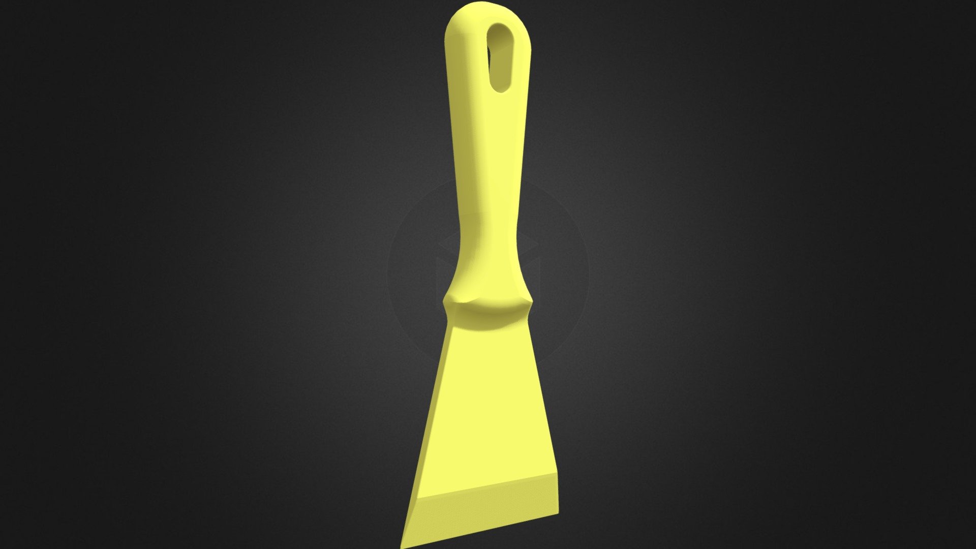 Plastic Hand Scraper with Hanging Hole - Buy Royalty Free 3D model by ...