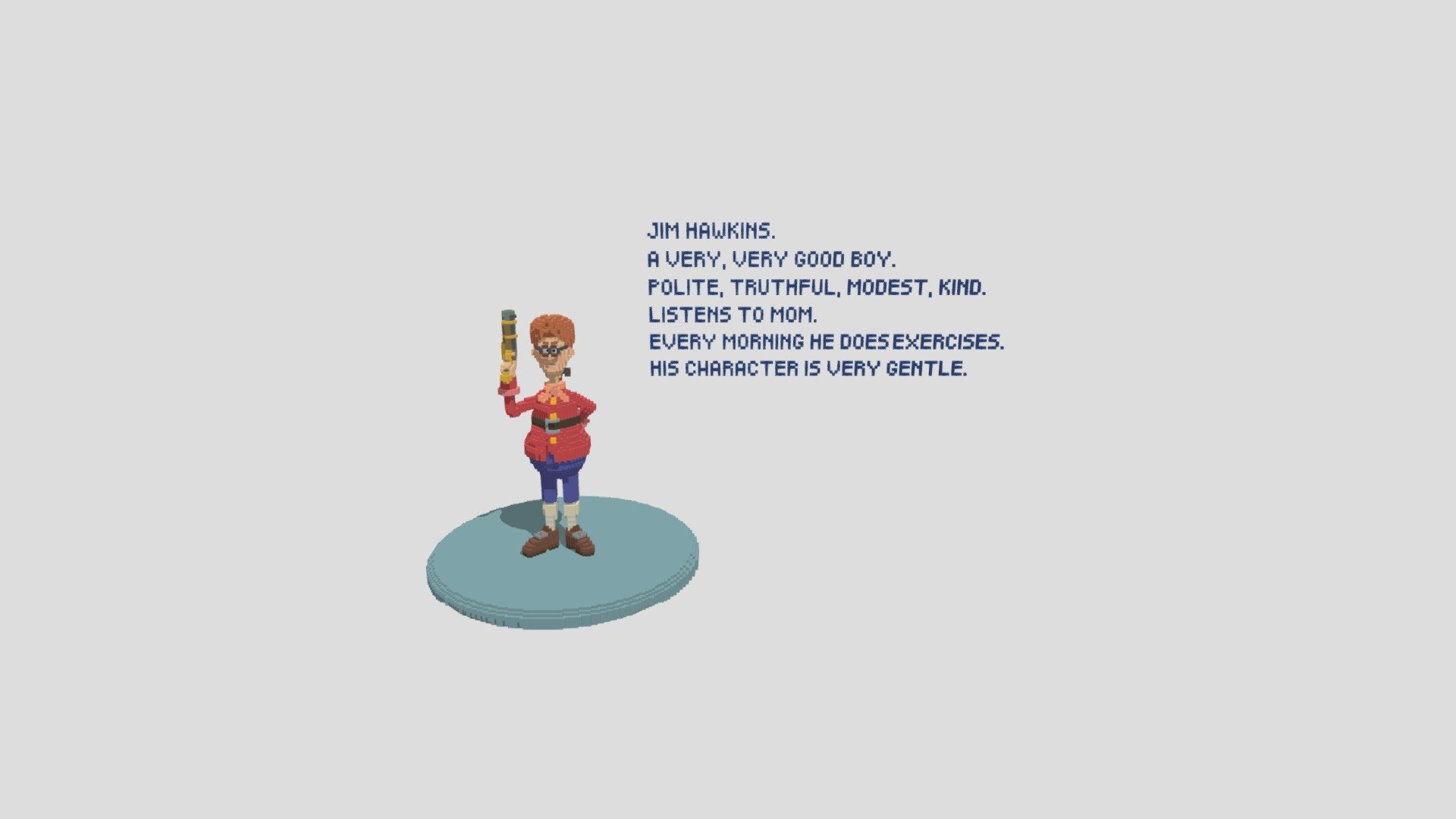 Jim Hawkins - 3D model by Dmitry Pollack (@pollackMD) [07b7f00] - Sketchfab