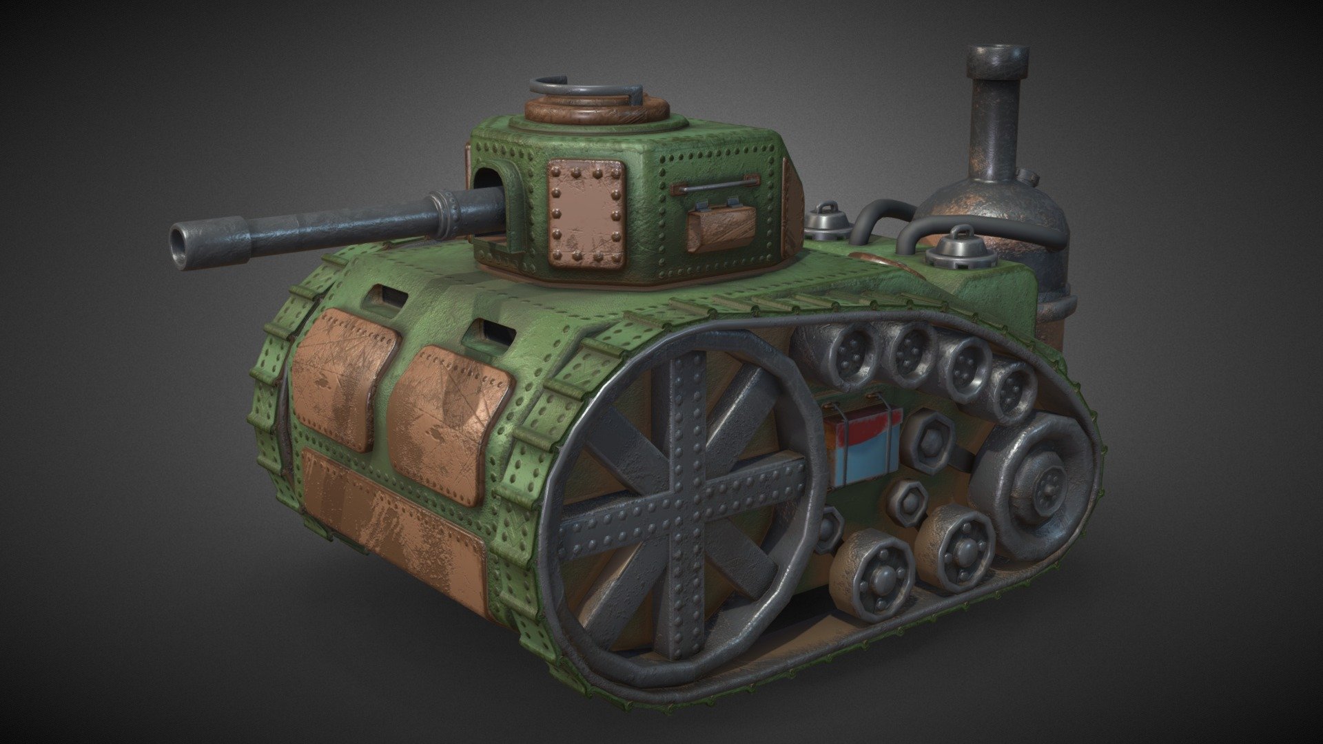 Semi-Stylized Tank(Gameready) - Download Free 3D model by Ivaskiv ...