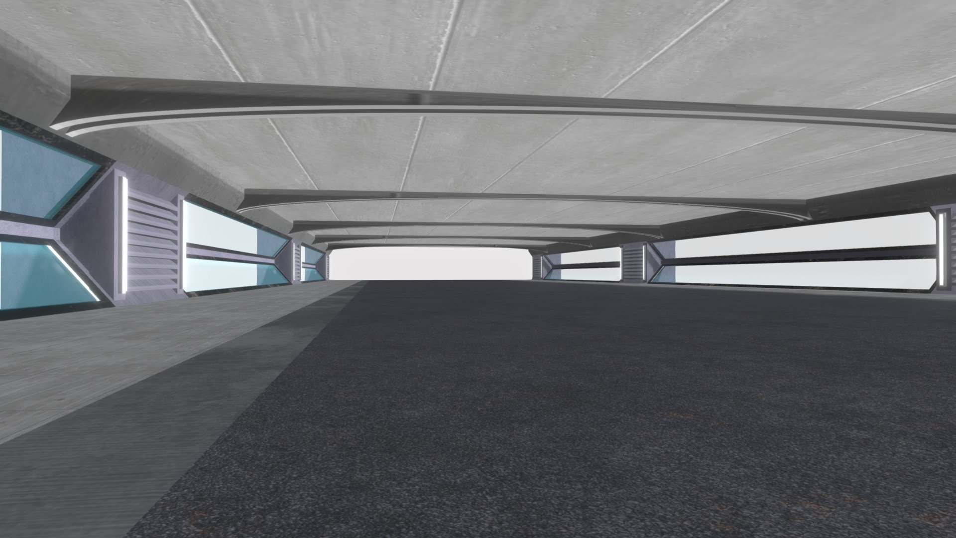 Sci-Fi / Future Tunnel - Download Free 3D model by 𝗻𝗲𝗻𝗸𝗲𝗮 (@nenkea) [07bdc49] - Sketchfab
