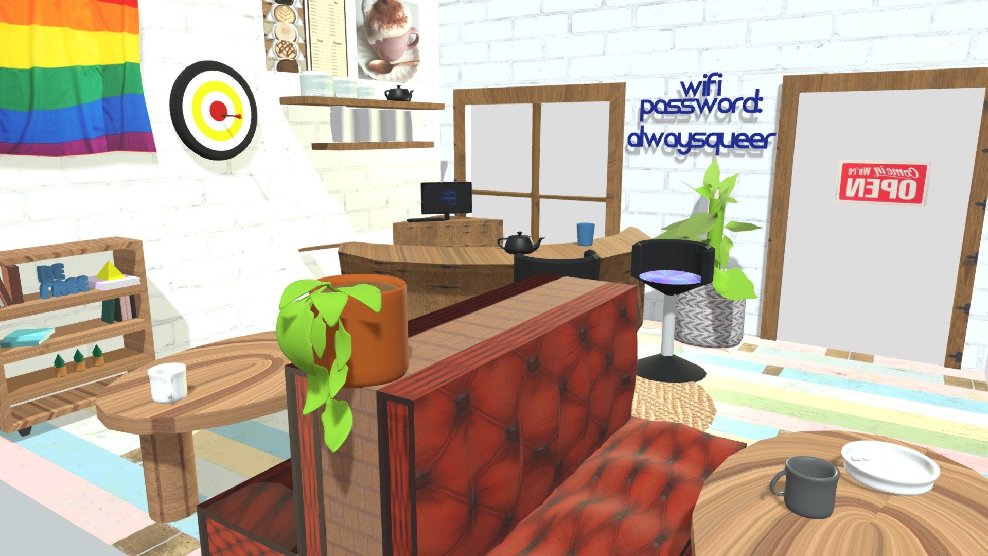 Queer Cafeteria - 3D model by juliecbraz [07bde9f] - Sketchfab