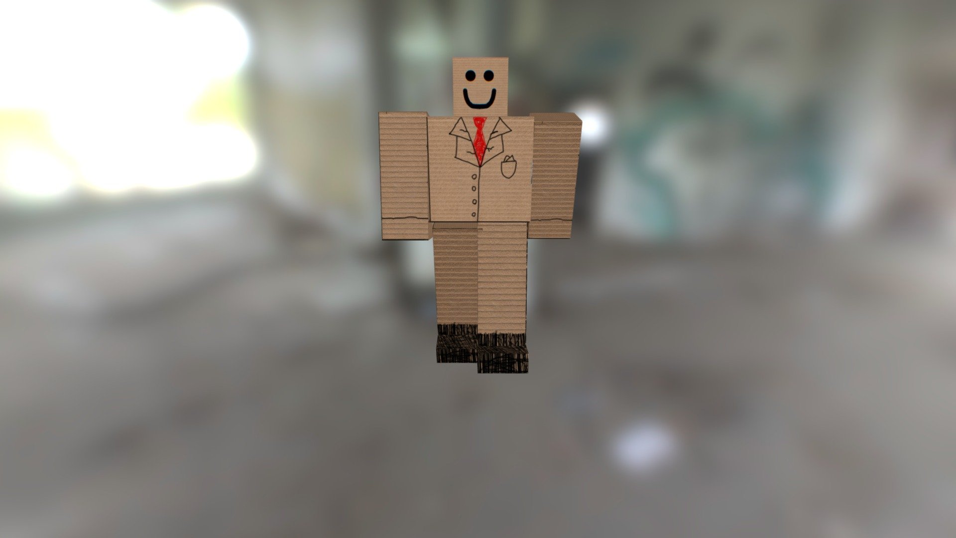 Cardboard Guy - 3D model by michael_0196 [07bf130] - Sketchfab
