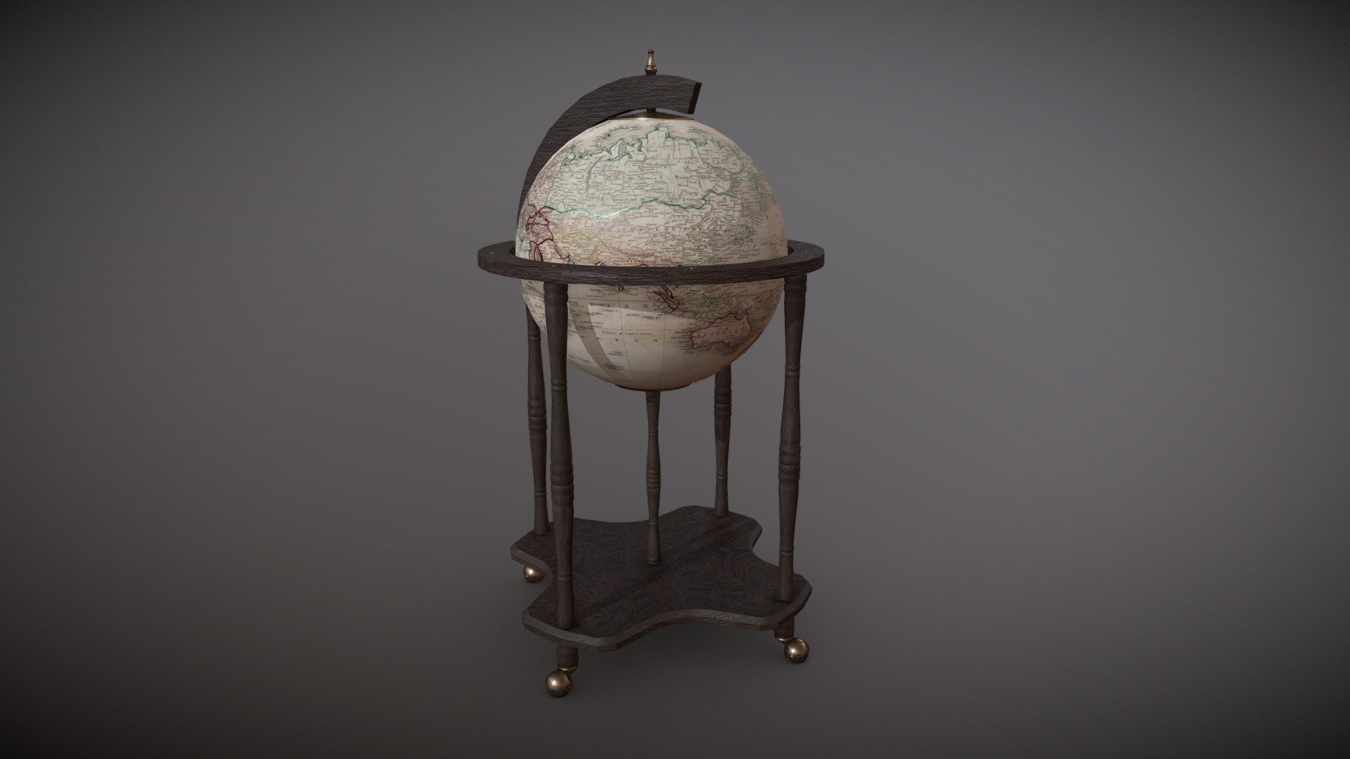 Game-Ready Antique Globe - Download Free 3D model by Okapiguy [07c3e5f ...