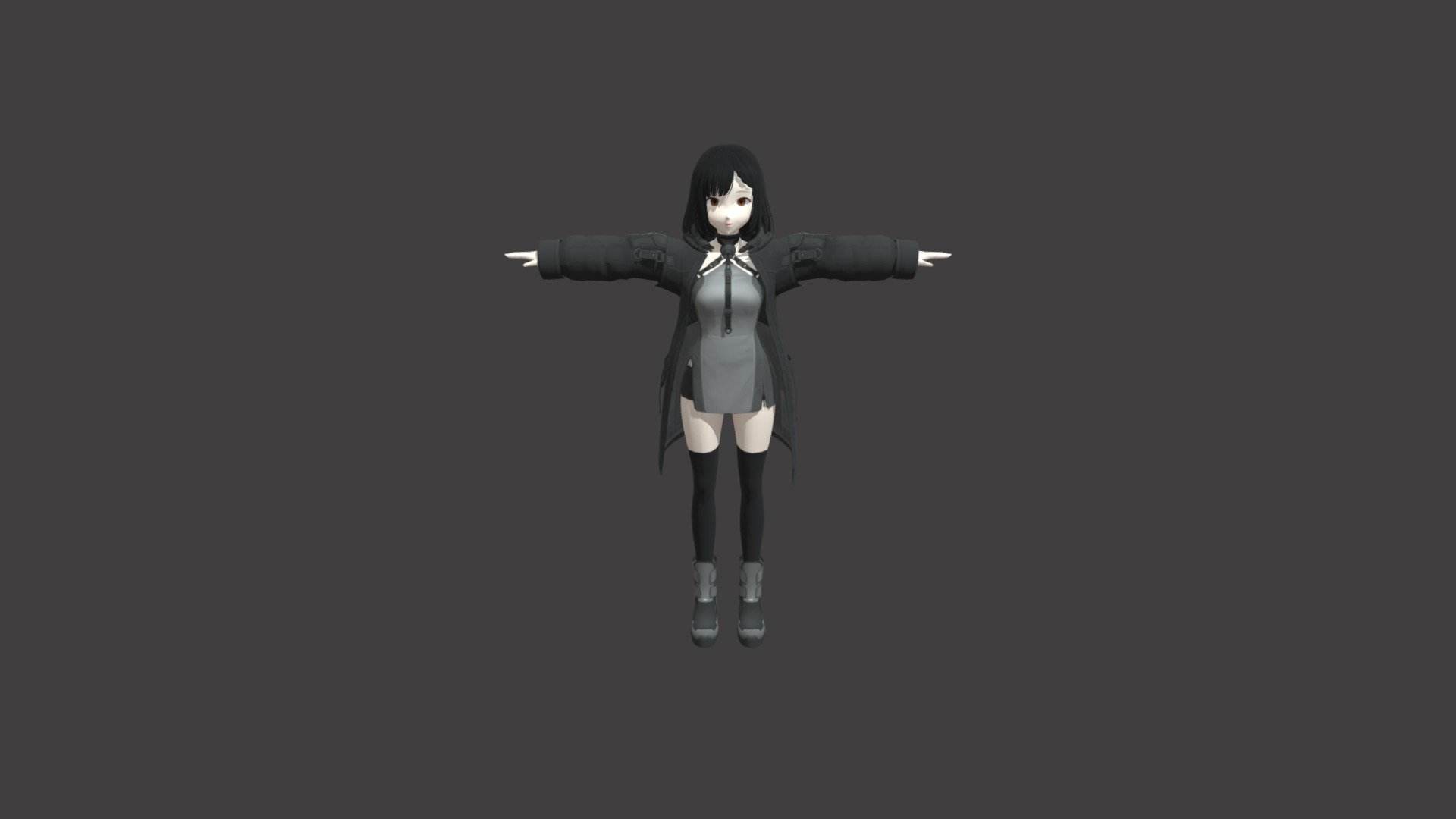 character girl #10 (FBX) - Download Free 3D model by BELAZ (@asset_for ...