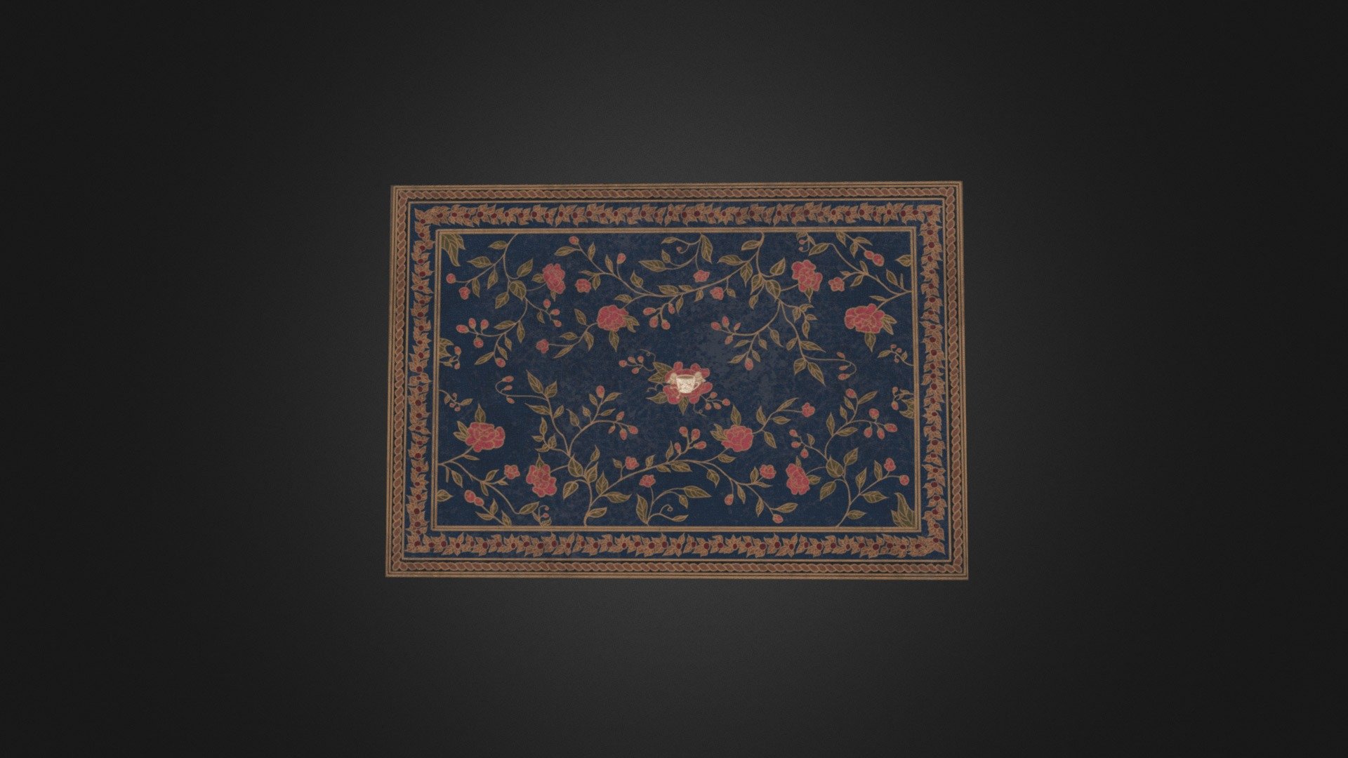 Rectangular Victorian Rug - Texture 2 - 3D model by krista may (@kmay ...