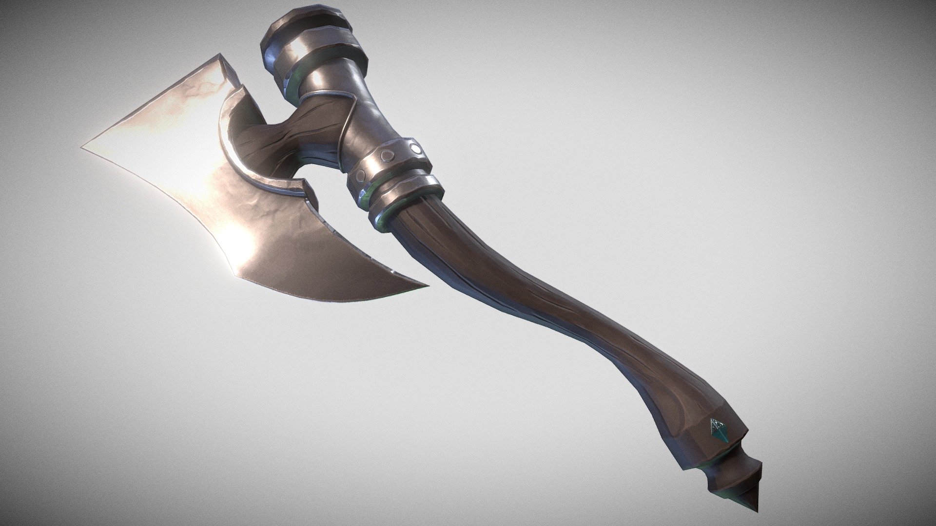 One Handed Axe_4 - 3D model by Frostone [07c8338] - Sketchfab