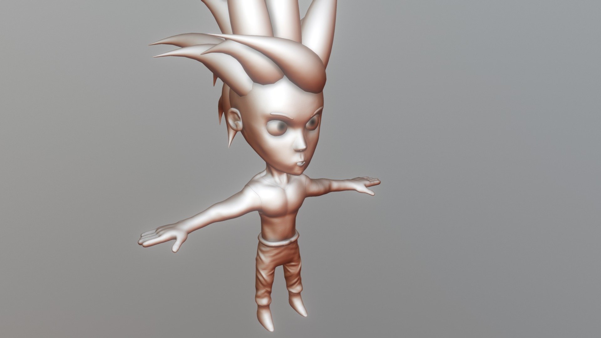 Dragon ball inspired random character sculpt - 3D model by JohannMc ...