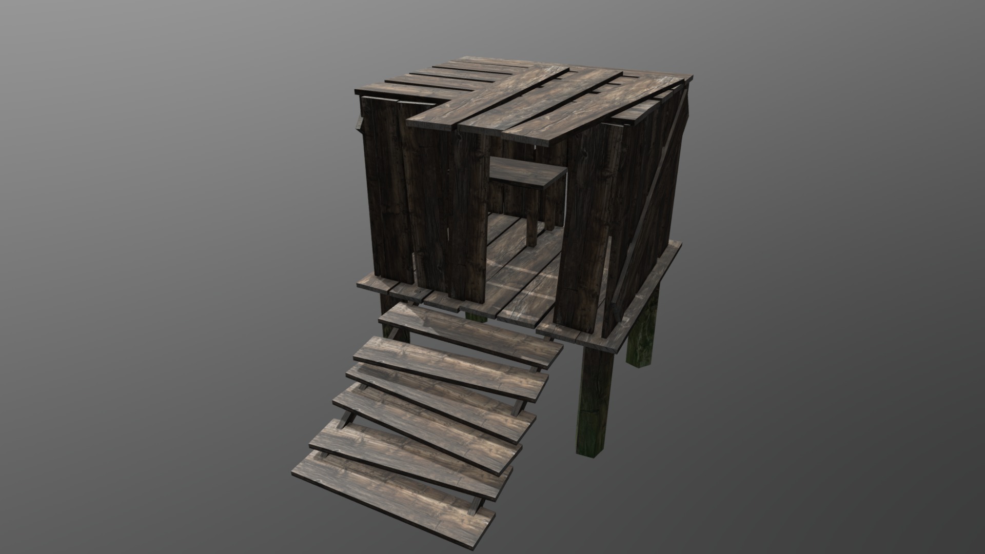 Shack swamp - 3D model by Luca97 (@LucaTrollo97) [07cd34c] - Sketchfab