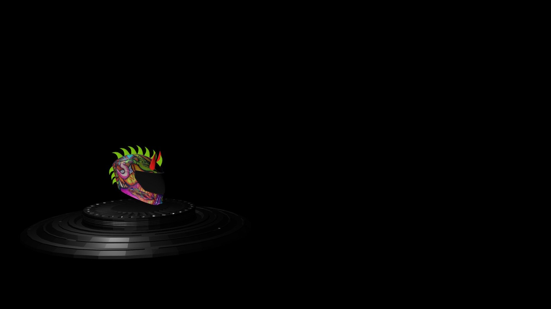Trippy Helmet - Download Free 3D model by selvinraj [07cd3a9] - Sketchfab