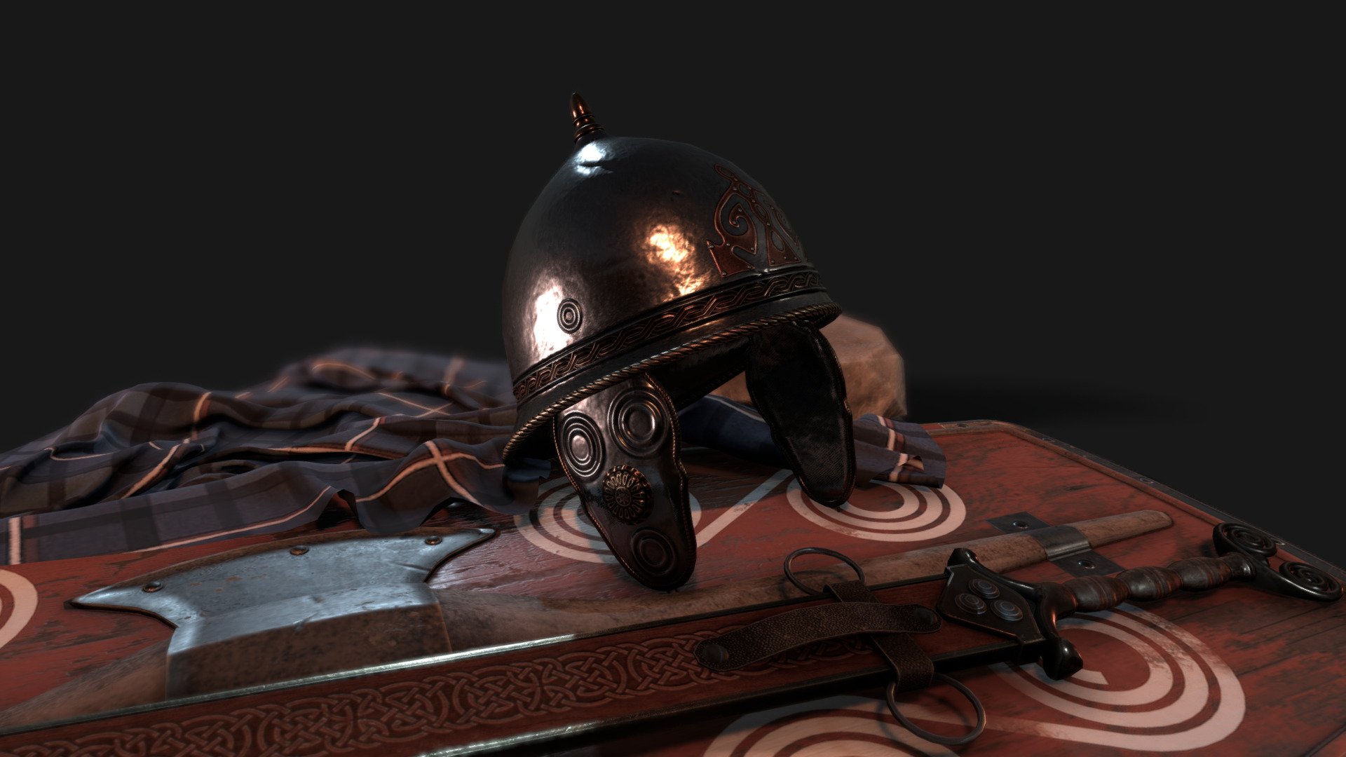 Celtic Weapons - 3D model by Goordul [07cd447] - Sketchfab