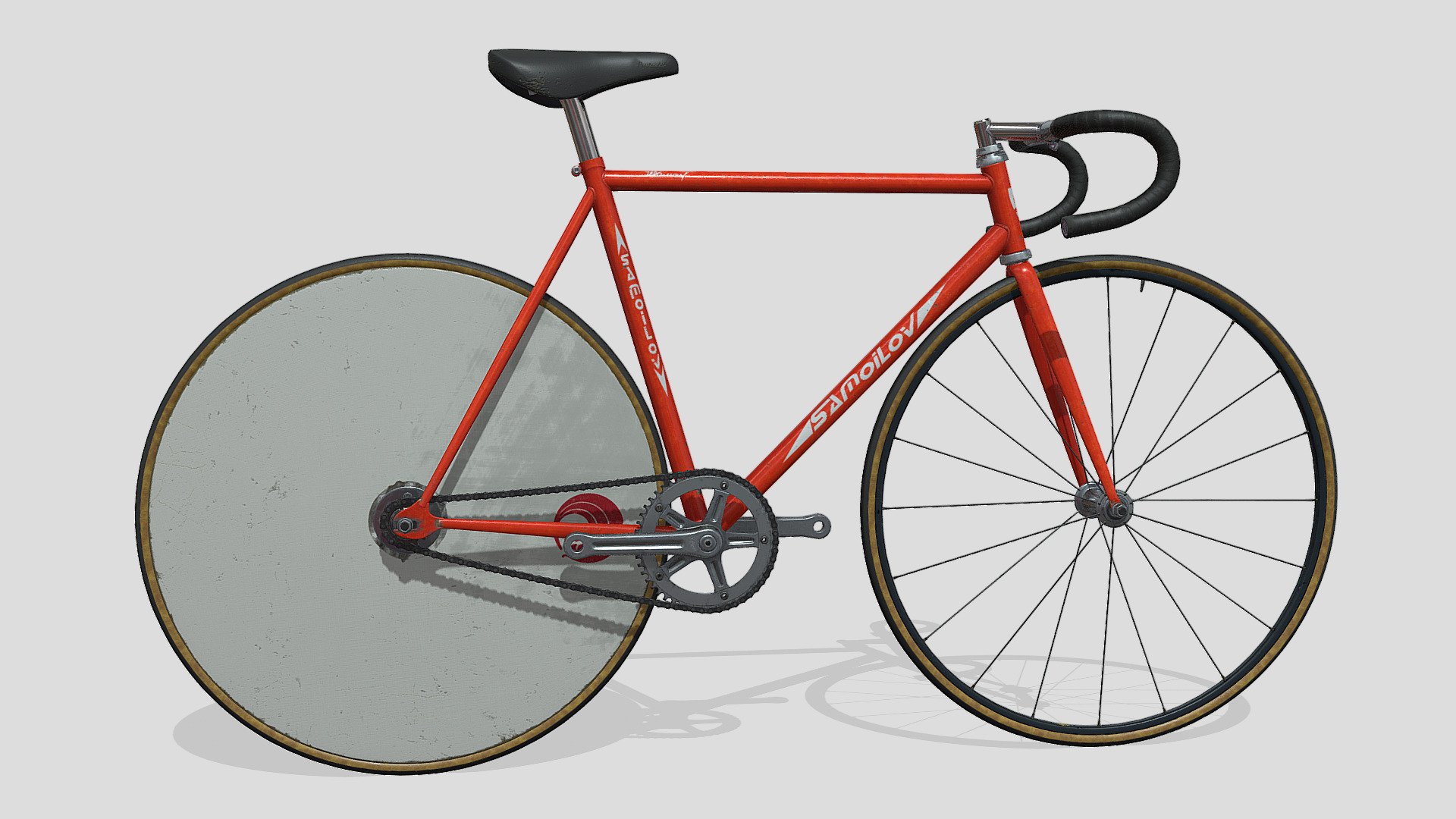 Samoilov track bicycle - Download Free 3D model by Yu_wl [07cd485] - Sketchfab