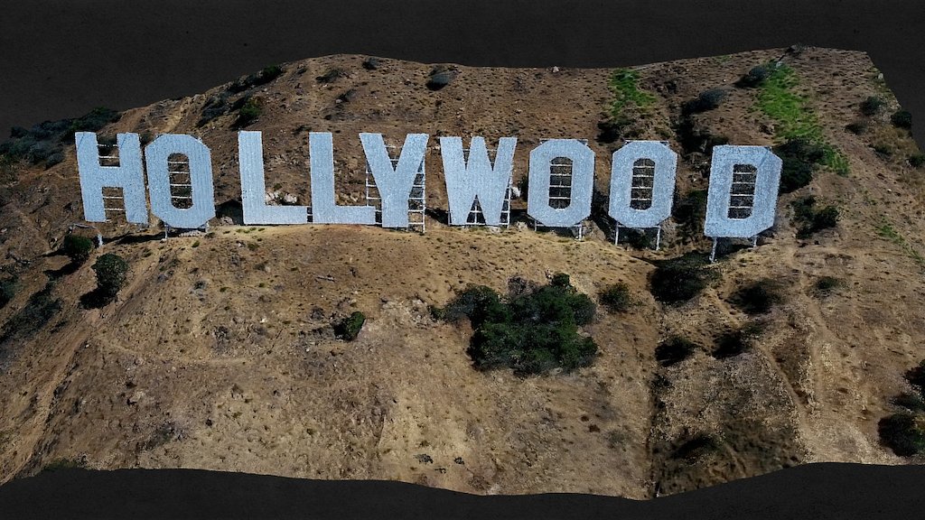 Hollywood Sign, Los Angeles - Download Free 3D model by Archéomatique ...