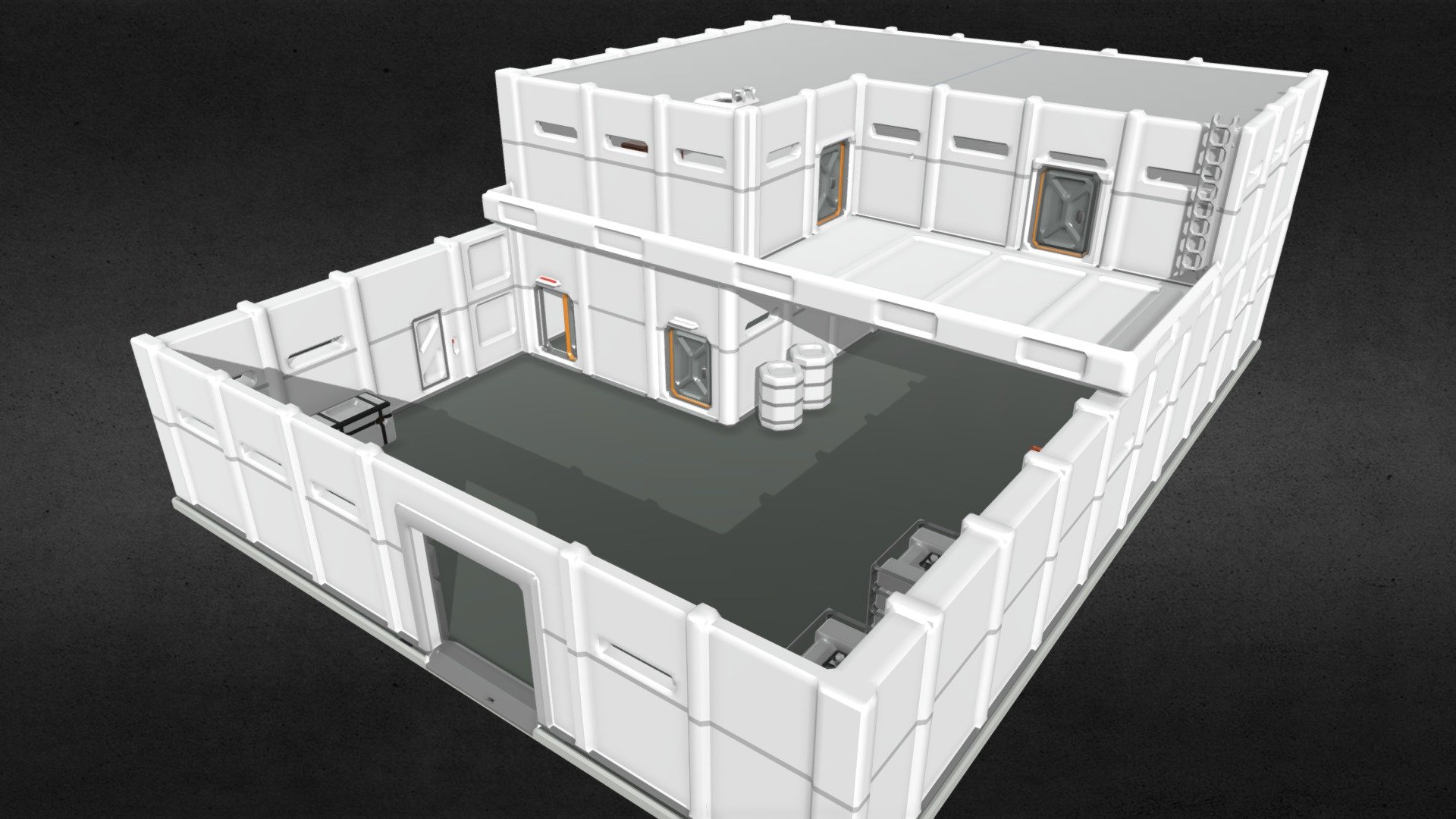 Space Lab - voxel model (wip) - 3D model by PeterEss [07d25ac] - Sketchfab