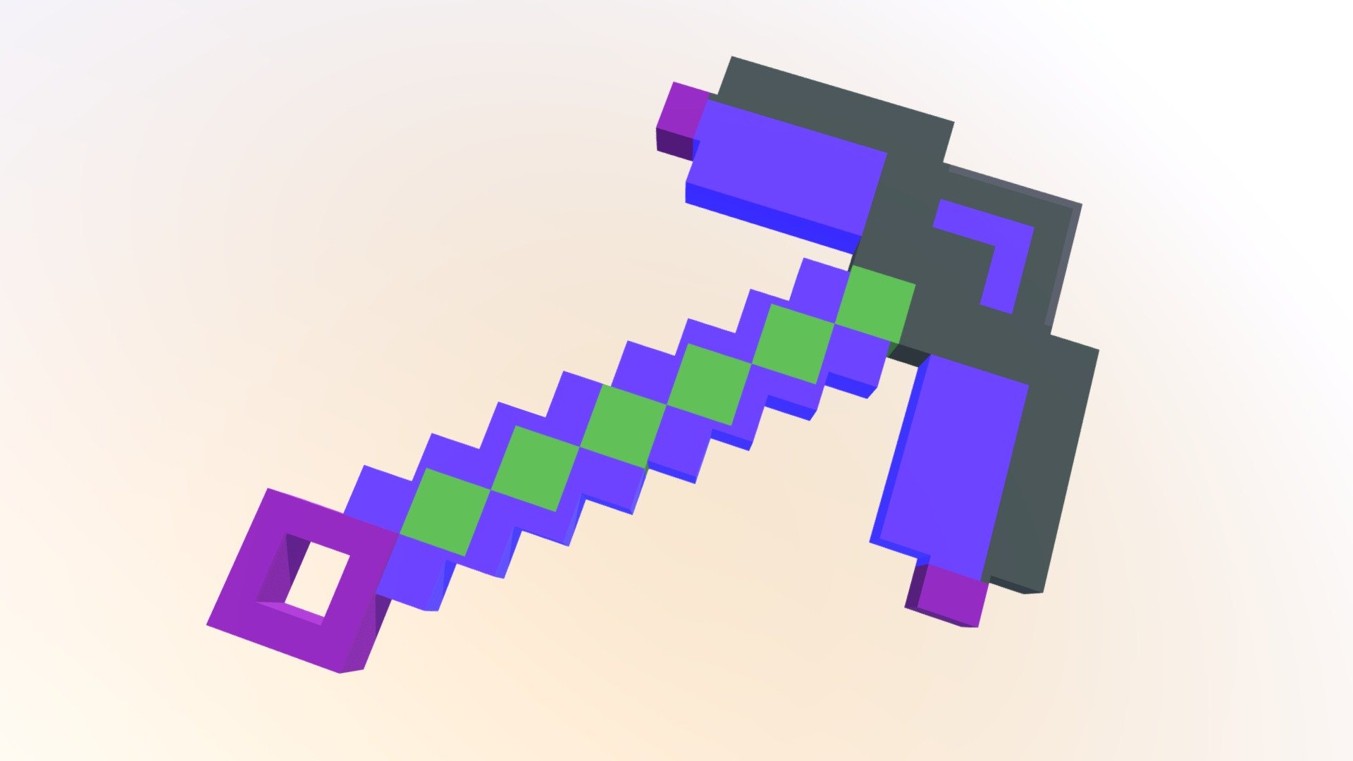 Pickaxe keychain 2 - 3D model by gemma55555 [07d37c1] - Sketchfab