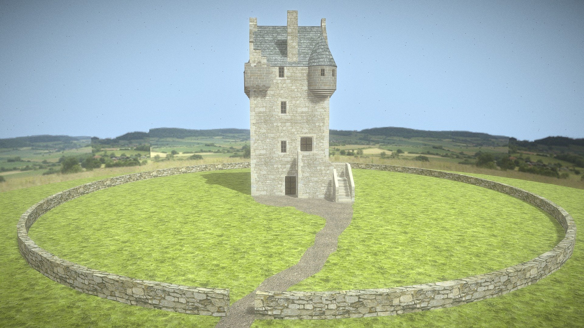 Abandoned tower - Download Free 3D model by Katydid (@Katydid.) [07d480c] - Sketchfab