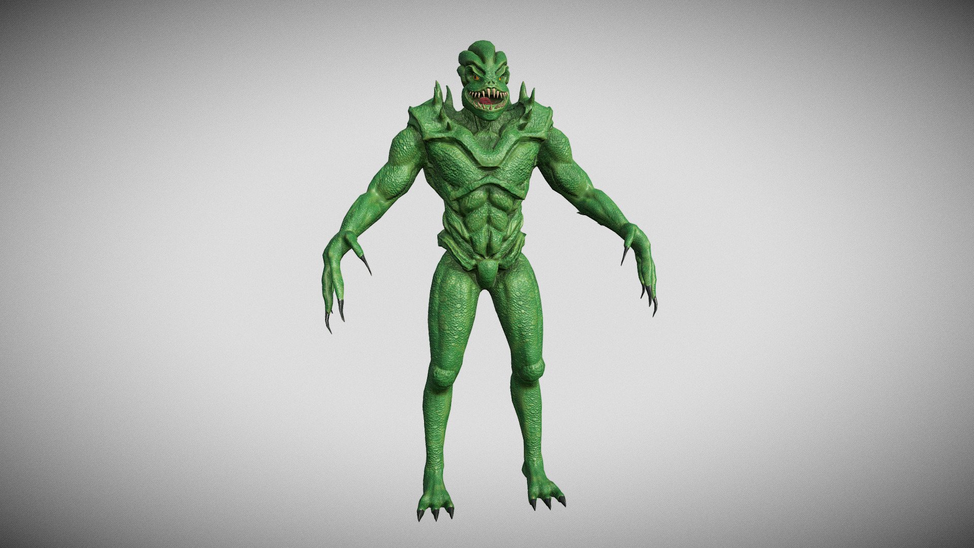 Reptile monster - 3D model by May3d [07d58f9] - Sketchfab
