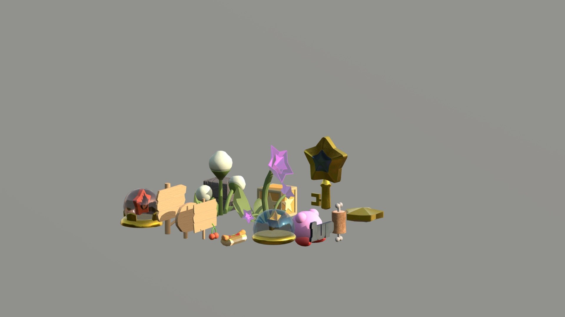 Kirby Props Assignment - 3D model by PapaPepsmAn [07d5d9d] - Sketchfab