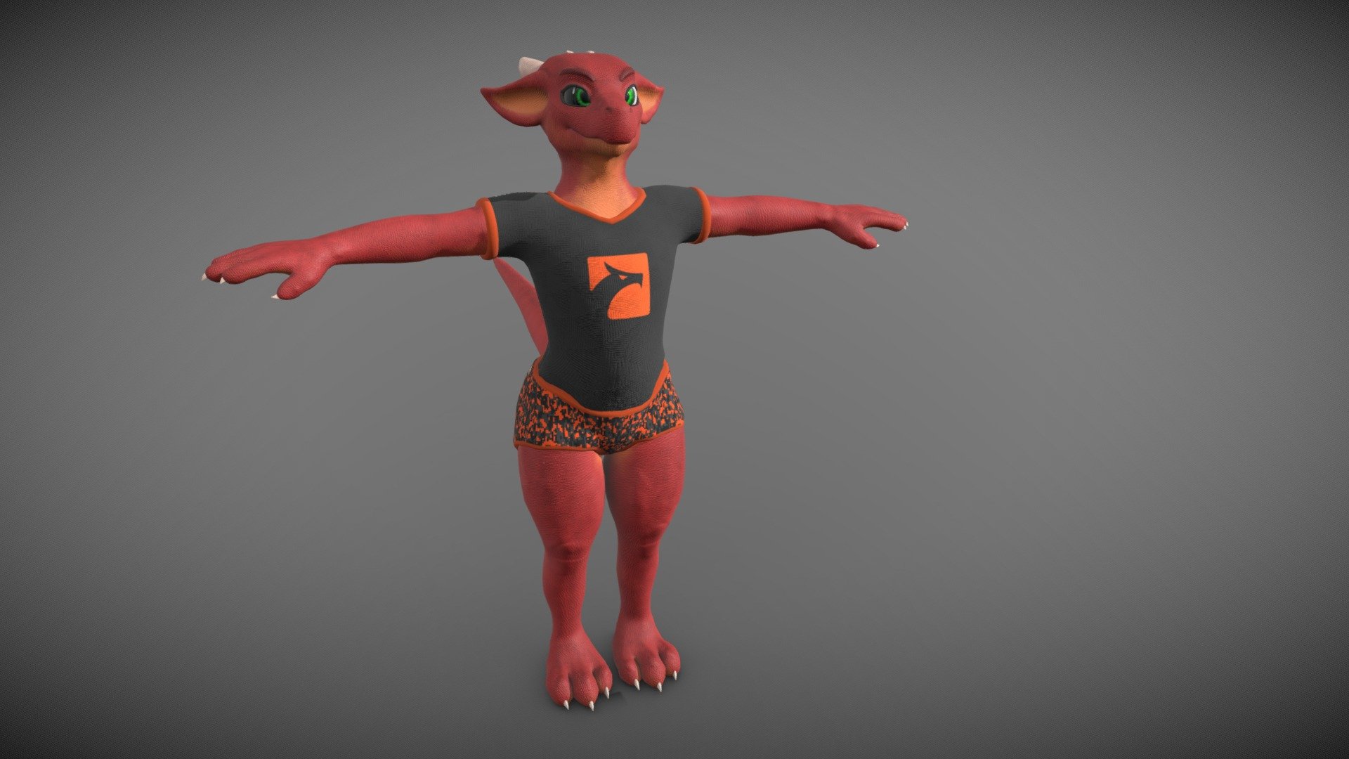 Krazen Lizard Avatar + Clothes - 3D model by KrazenLabs [07d6177 ...