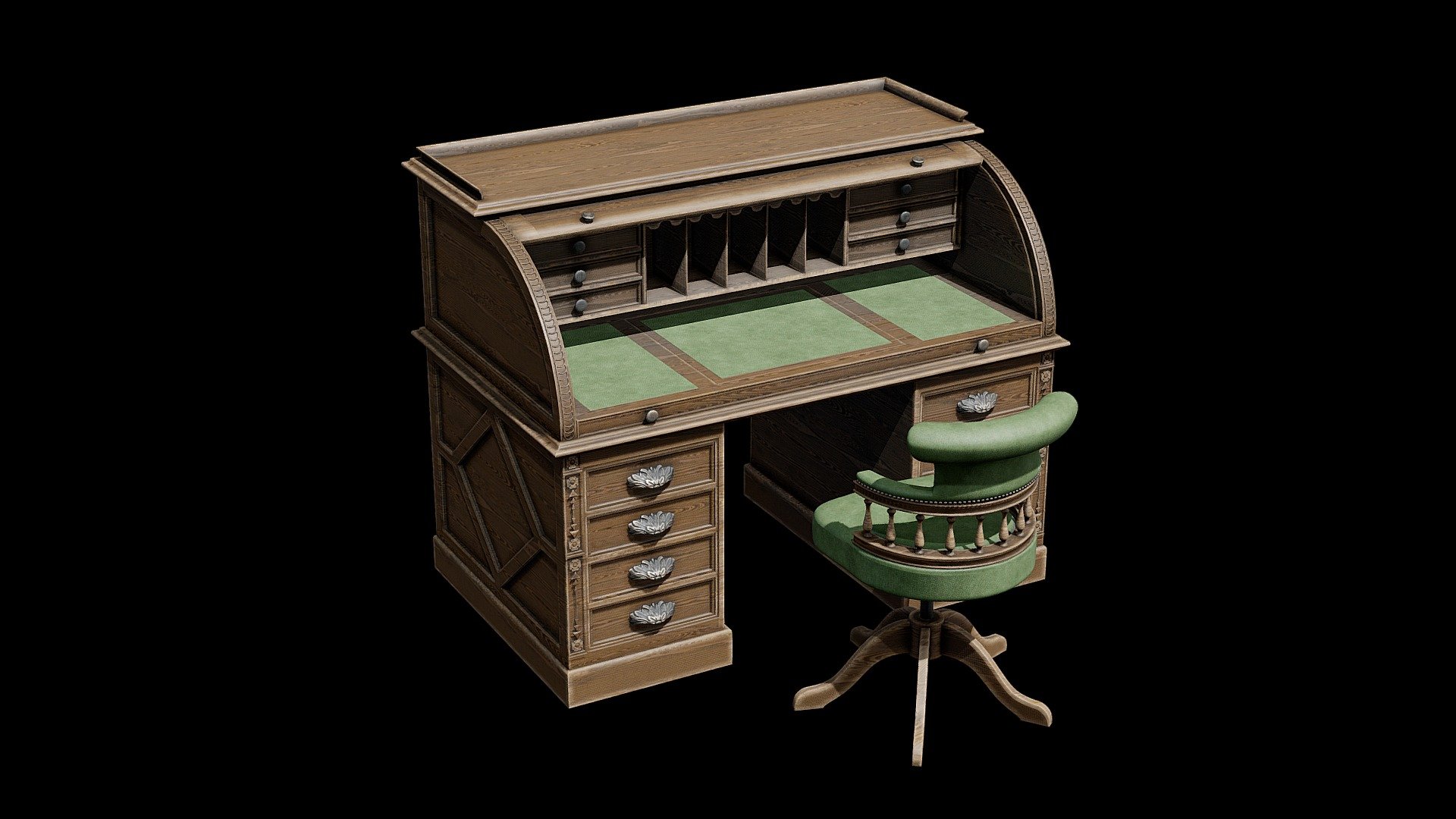 Old Office Desk - Buy Royalty Free 3D model by Freepoly.org (@blackrray ...