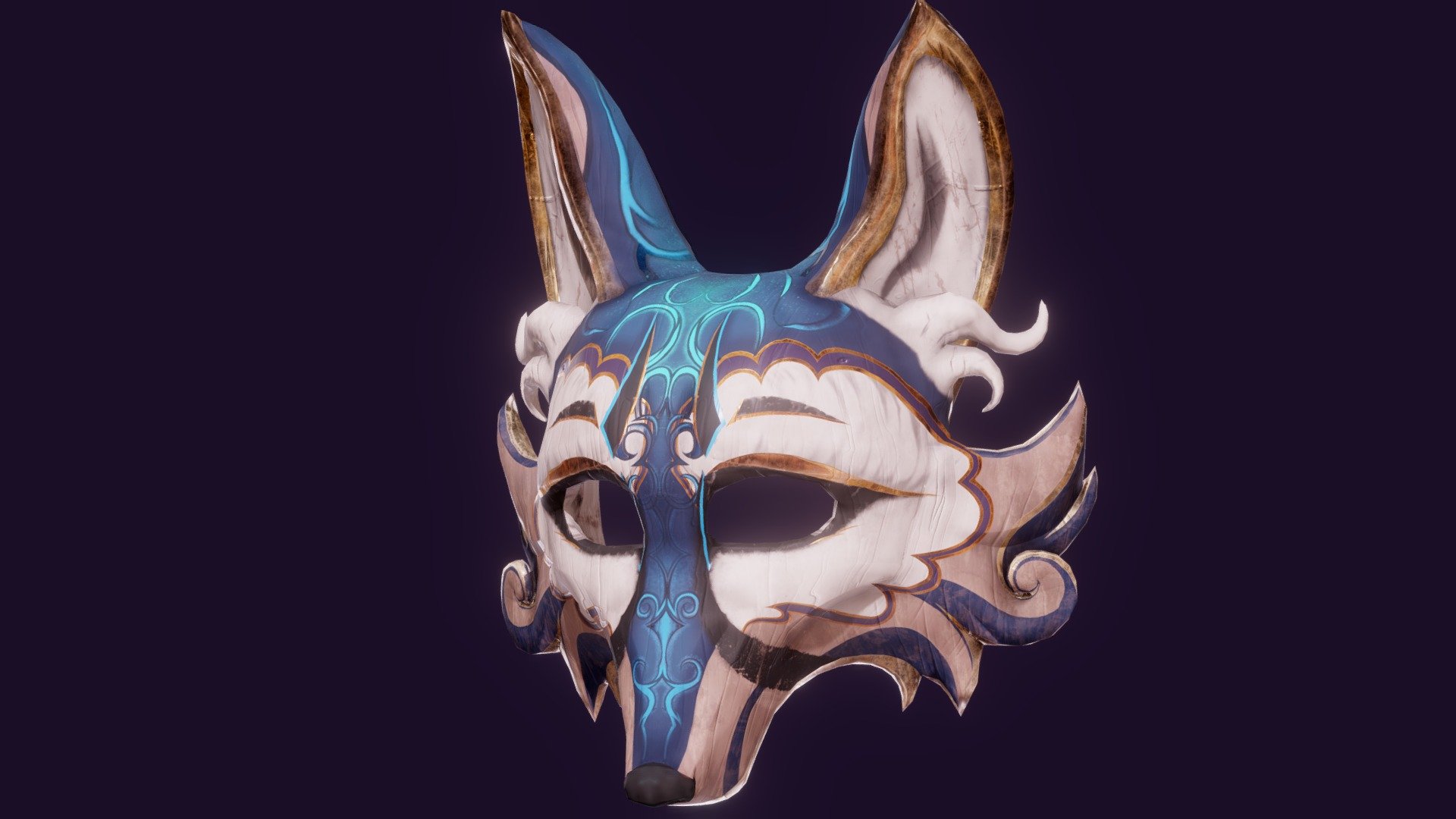 Stylized Fox Mask - 3D model by zectzu [07d7082] - Sketchfab