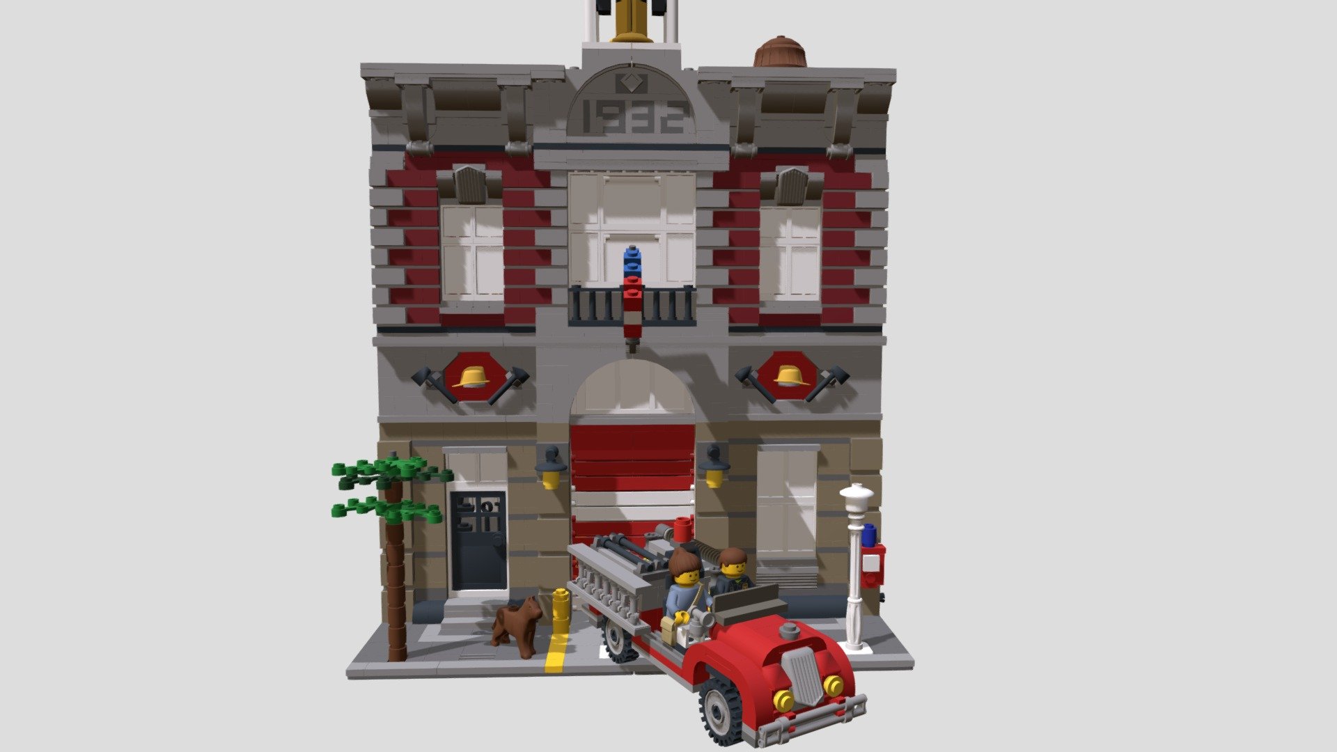 Fire Brigade Lego Set (no logo) - 3D model by tipico (@mariorozman88 ...