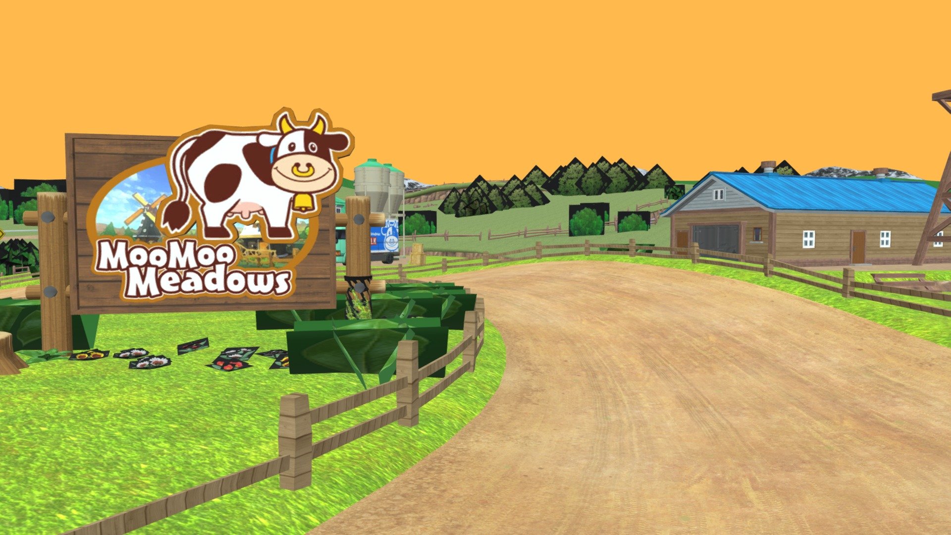 Wii Moo Moo Meadows - 3D model by Polygonal_64 (@LegoshiFan) [07d85b8 ...