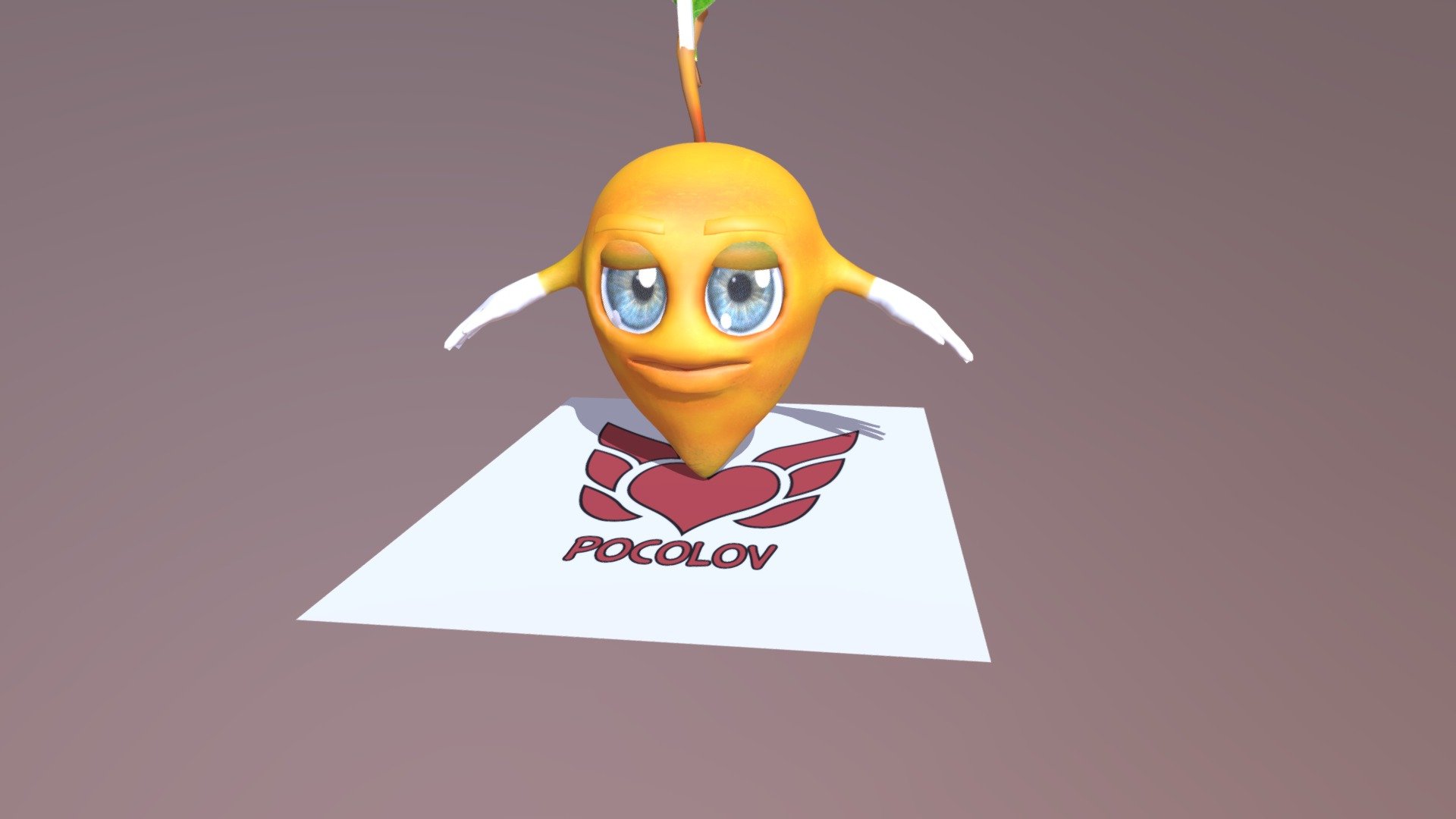 Mr Mango - Buy Royalty Free 3D model by pocolov [07d92ff] - Sketchfab Store
