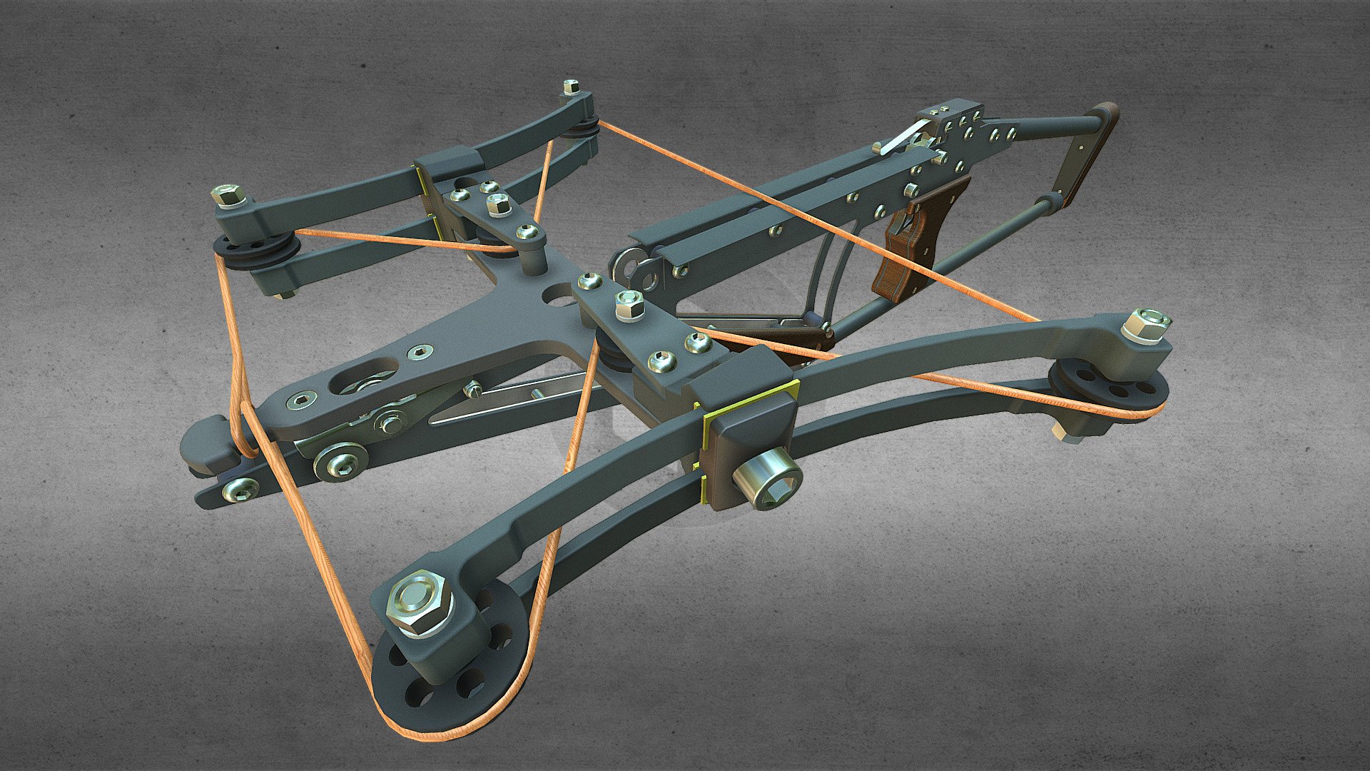 Crossbow - 3D model by T-FLEX CAD ST (Free) (@tflexcad) [07dc217 ...