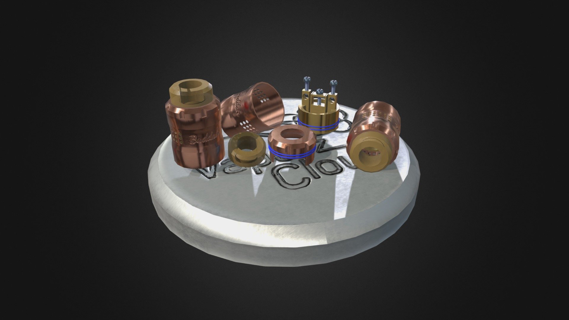 Vaperz cloud Buddha mini v2 Copper - 3D model by mclennan92 [07ddec5 ...