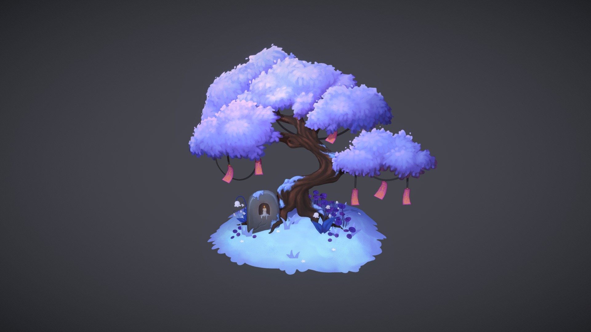 2.5d Tree - 3D model by Ducky (@Tiny_Duck) [07de7ef] - Sketchfab