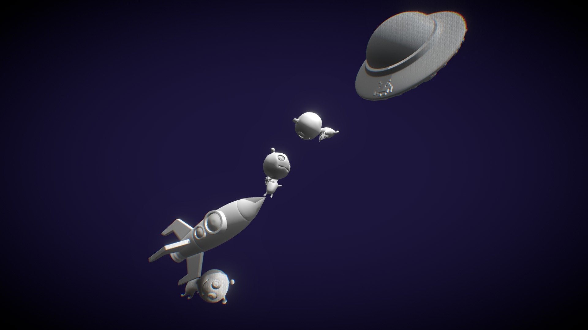 Space Scene - Download Free 3D model by Virginia Vidonis ...