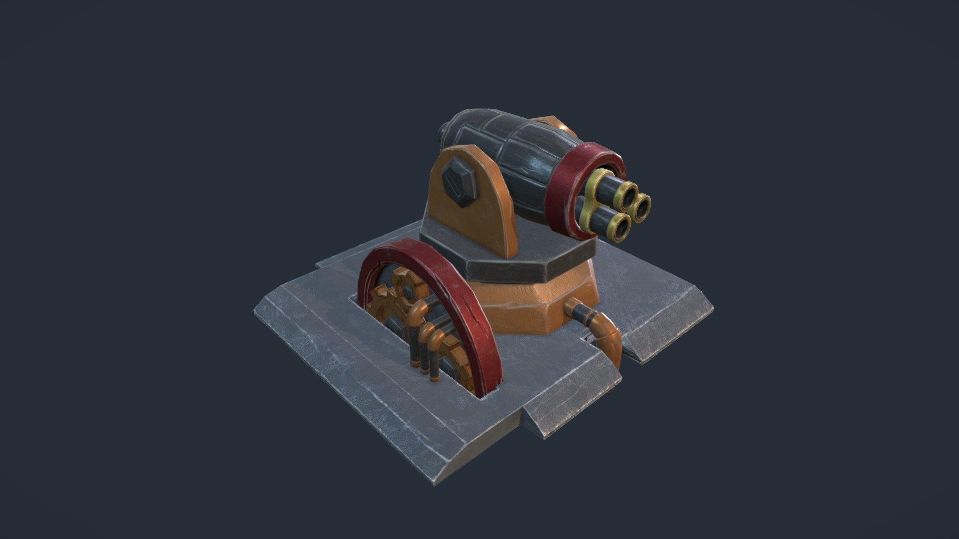 Cannon Cartoon - 3D model by Sebastián Villamizar (@svdesign95 ...