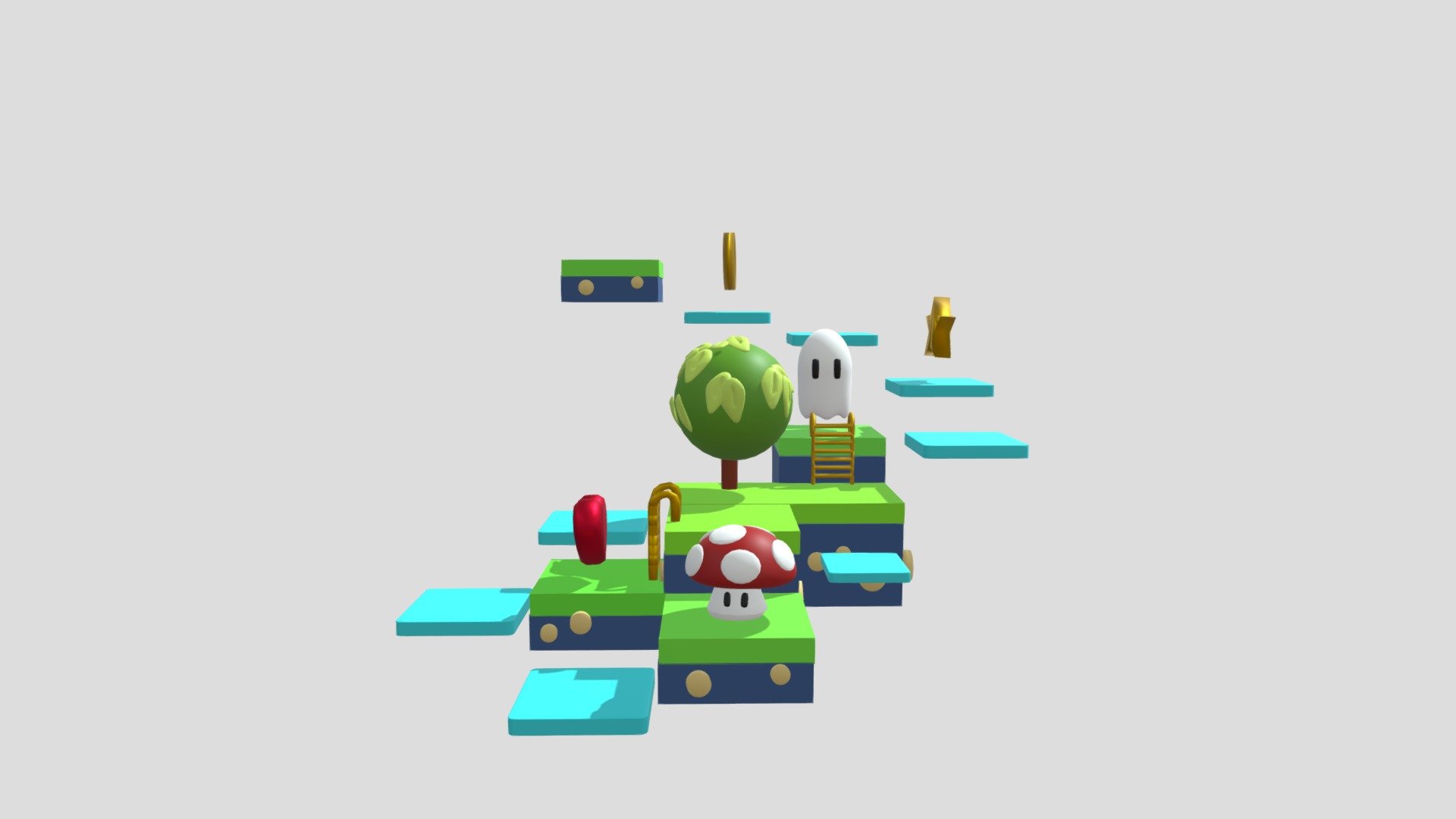 Mario' world - Download Free 3D model by pmivy7579 [07e7408] - Sketchfab