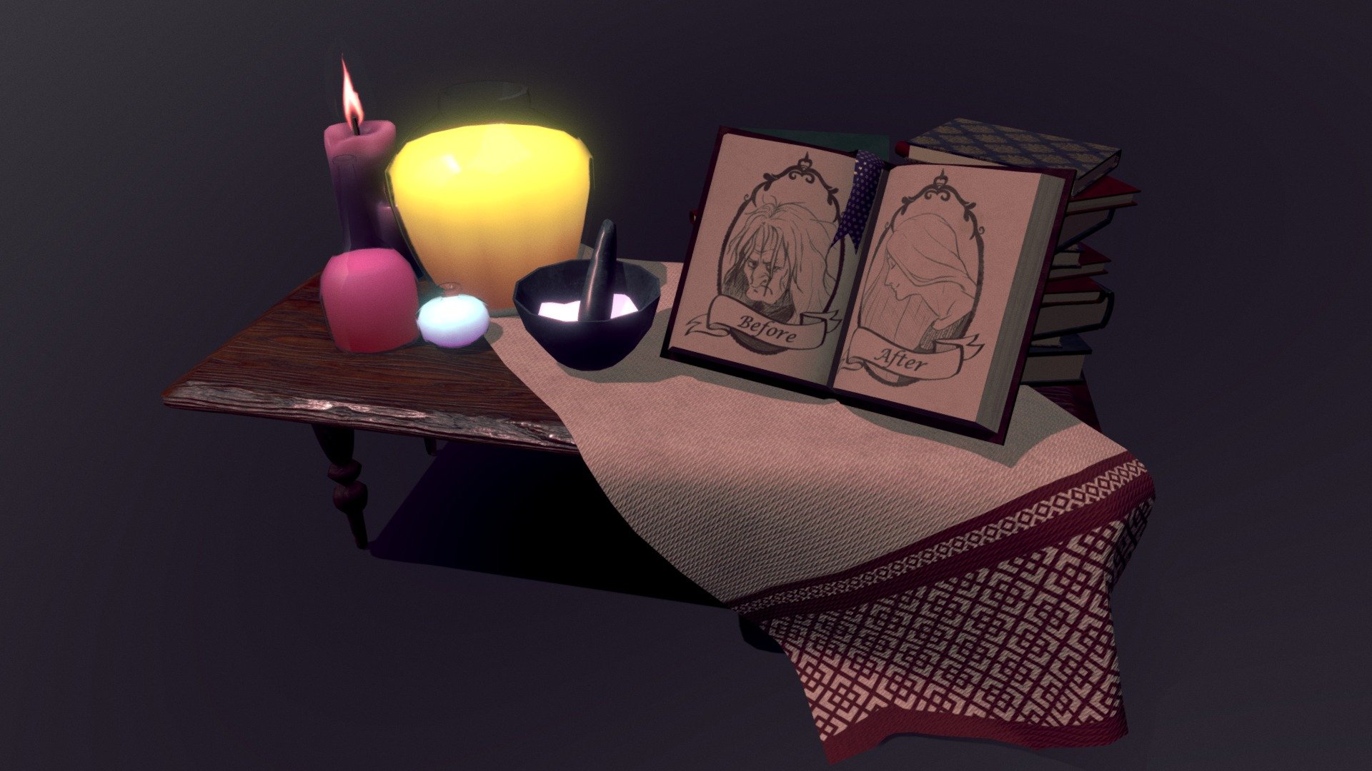 Witch's Table - 3D model by trech (@trechend) [07e905d] - Sketchfab