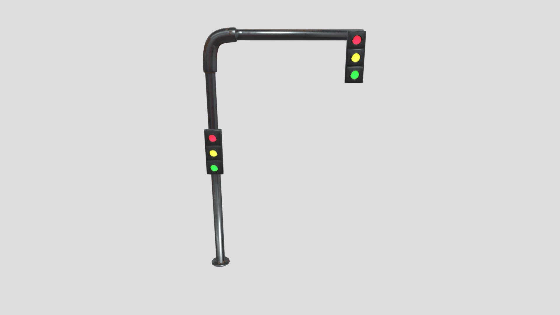 Rusty Traffic lights - 3D model by recepalcinkaya [07ea354] - Sketchfab