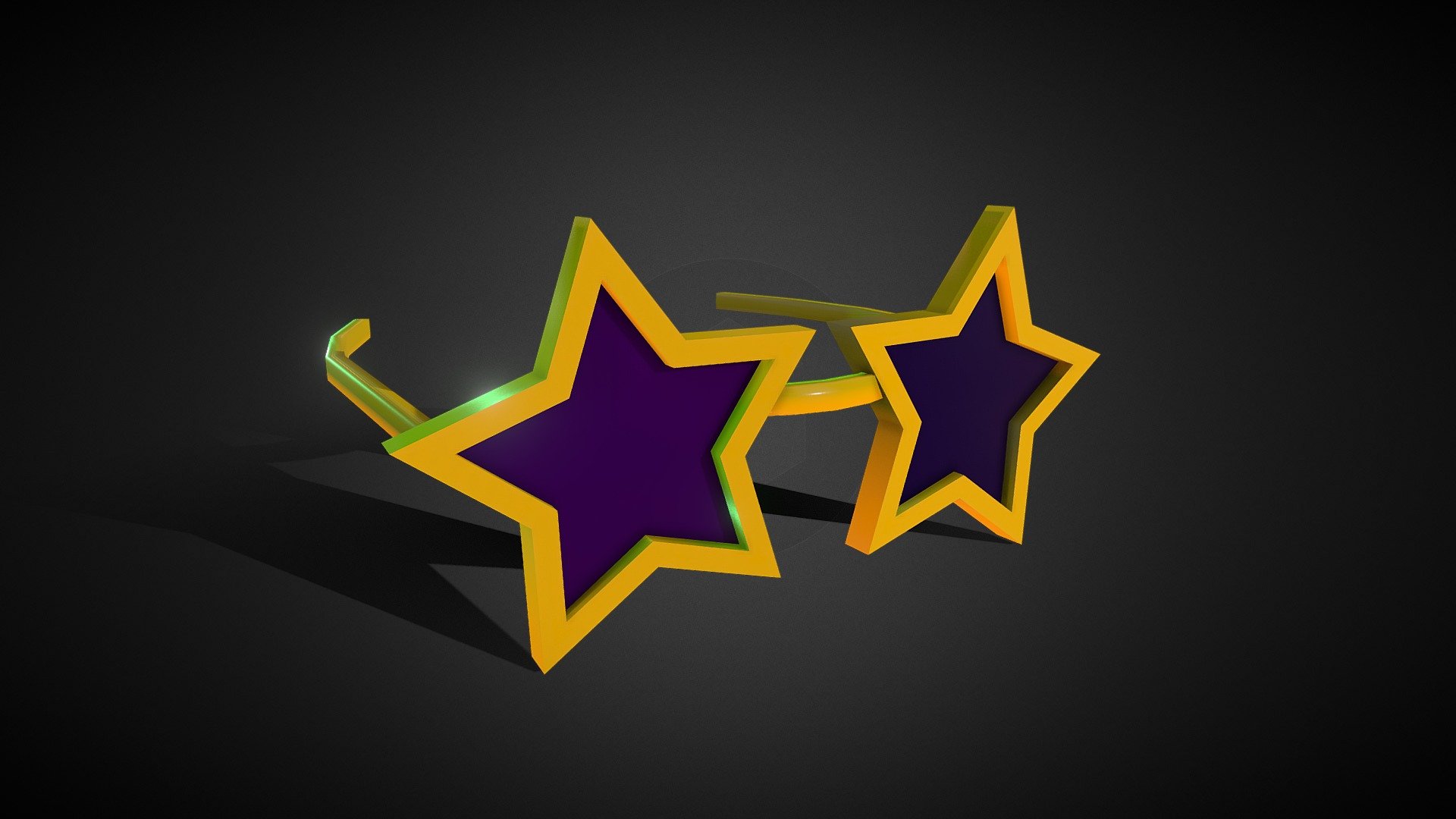 Montgomery Gator's Star Sunglasses - Download Free 3D model by Nihkolic ...