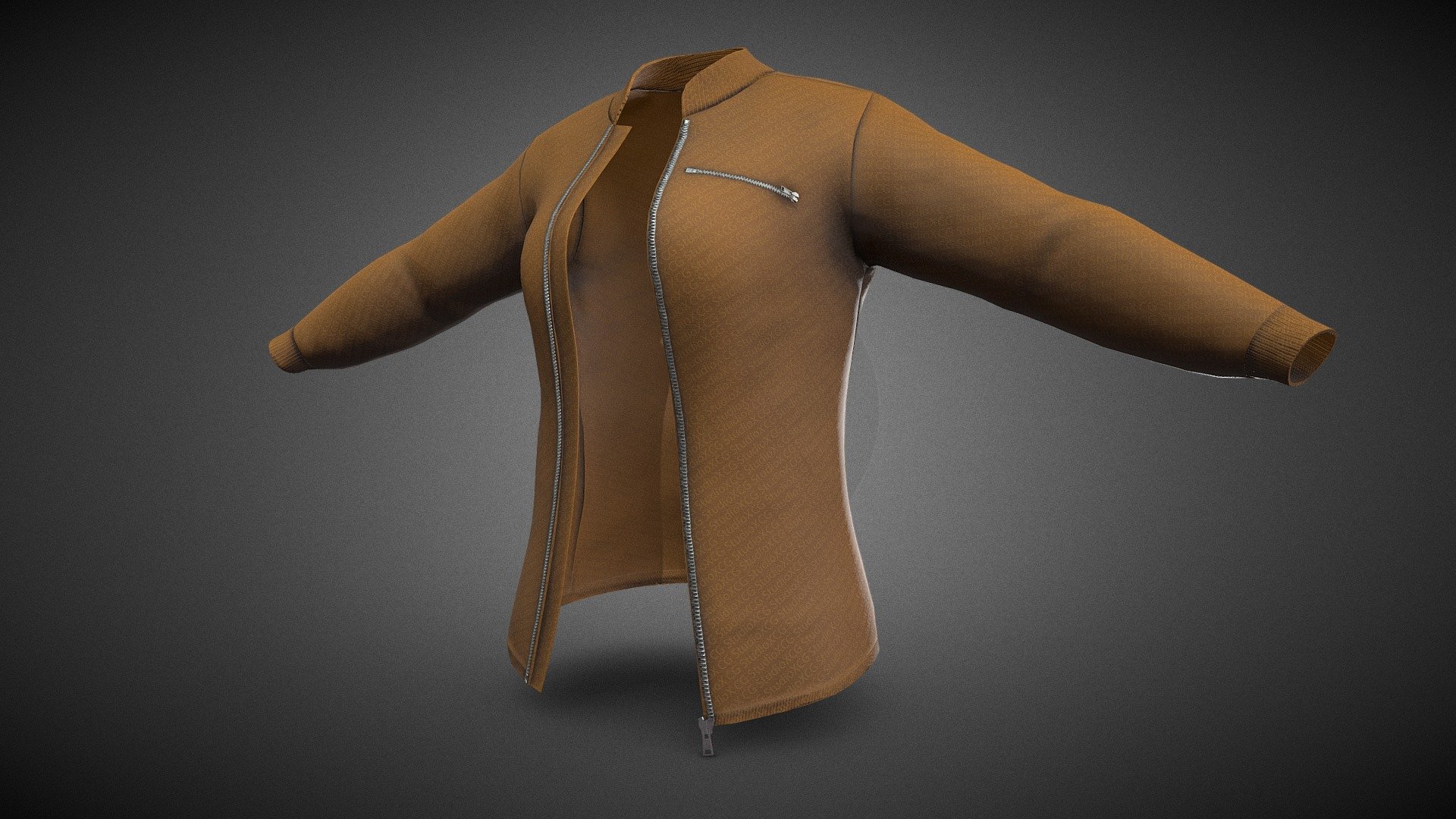 Female Brown Jacket Style 1 - Buy Royalty Free 3D model by CG StudioX ...