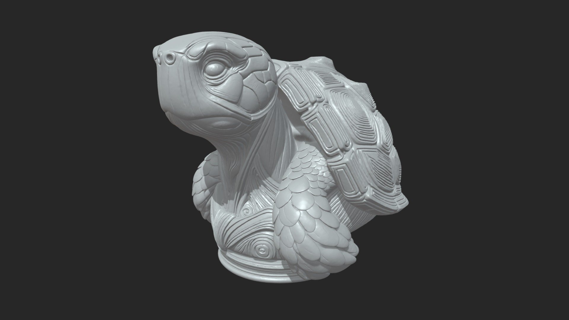 tortoise Statue - 3D model by Ahmed Ragab (@Ahmed_Ragab90) [07ed098 ...