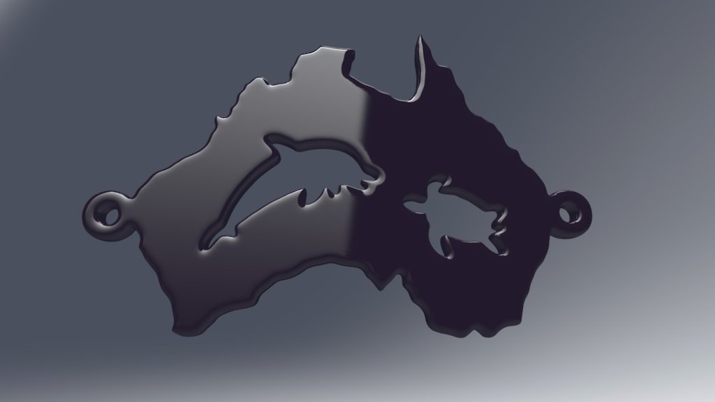 Australia charm - 3D model by begogna [07eefa1] - Sketchfab