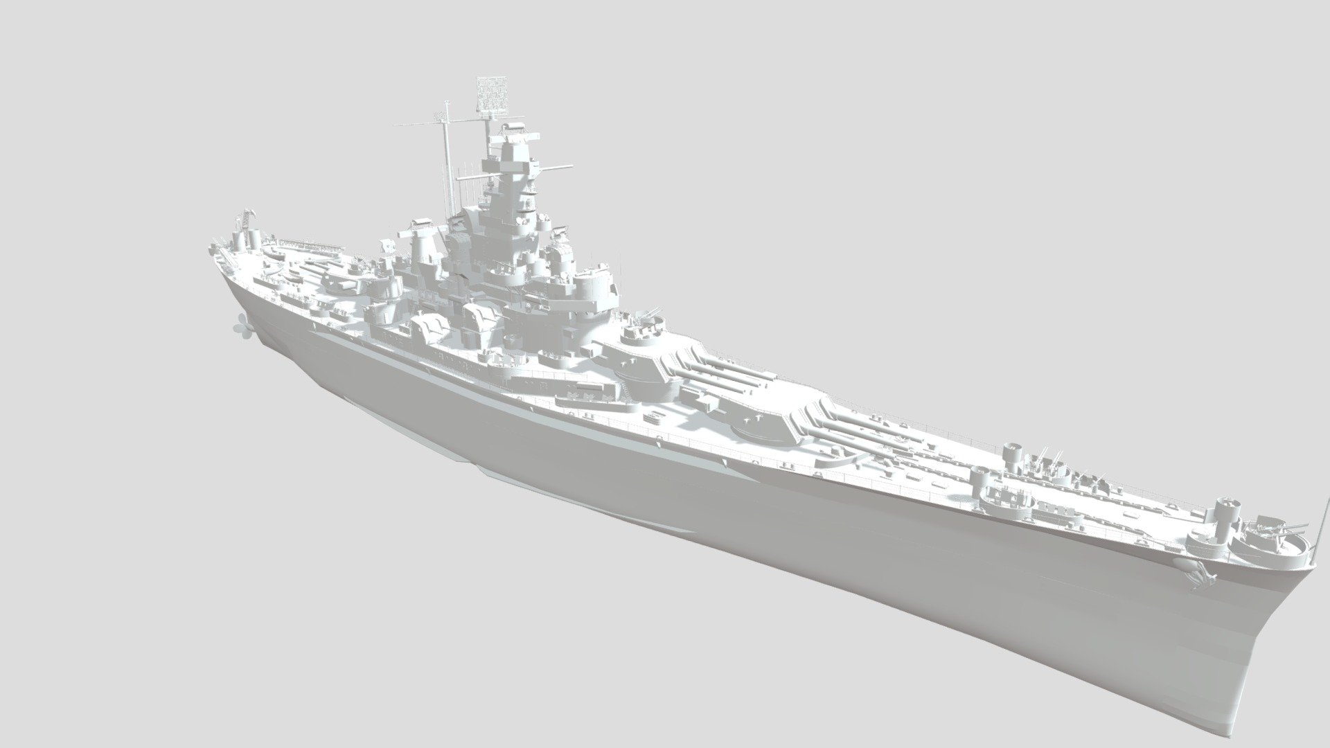 USS Alabama Battleship - 3D model by MTBH [07ef58f] - Sketchfab
