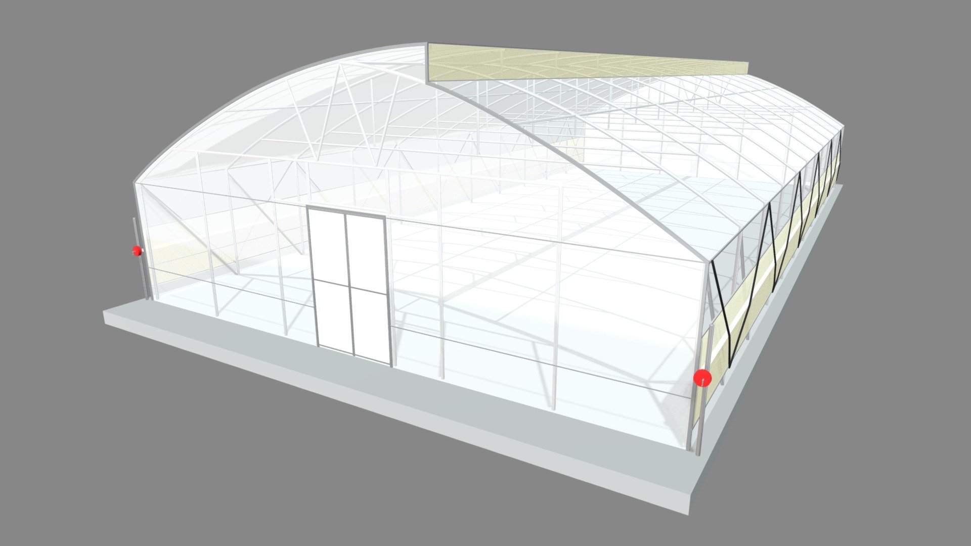 Greenhouse and polytunnels _ Model Z818 - 3D model by ...