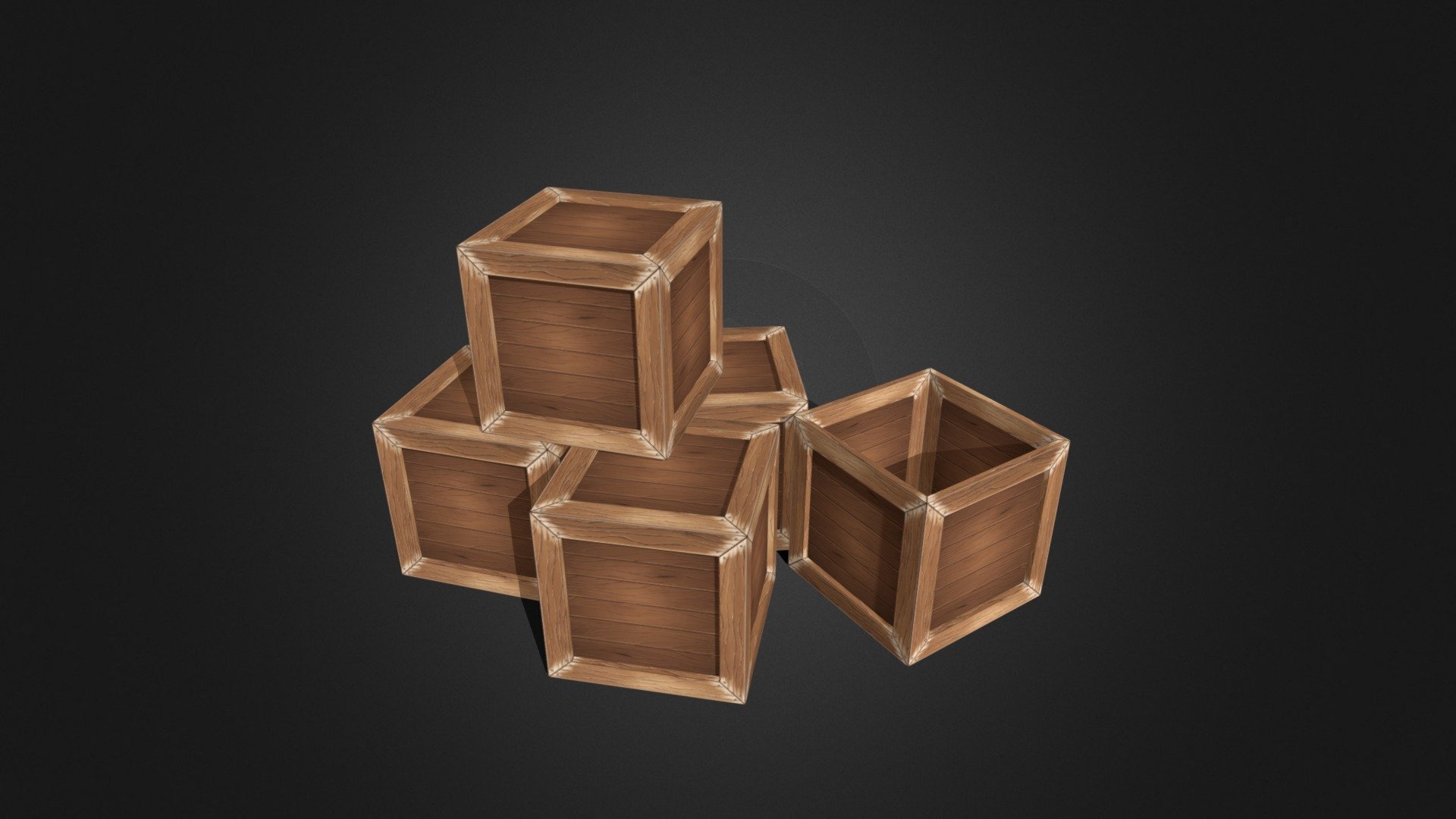 BOX handpainted - 3D model by Bomber5761 [07f30d1] - Sketchfab