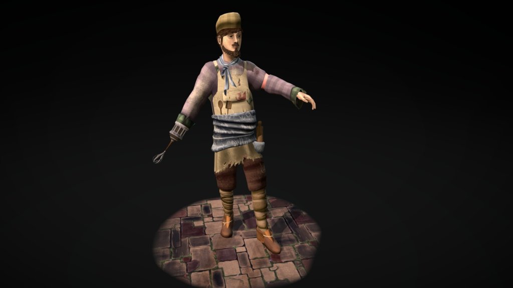 Bakery Character - 3D model by morgan.jones011096 [07f32b1] - Sketchfab