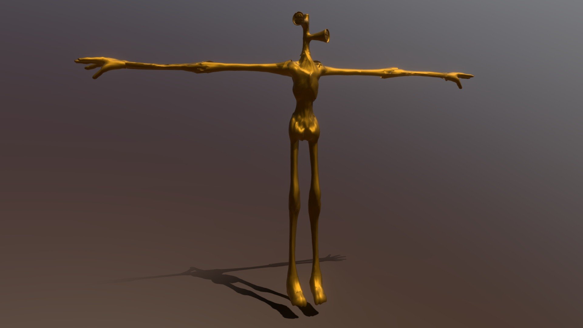 Gold Siren Head New Model With Animation - Download Free 3D model by ...